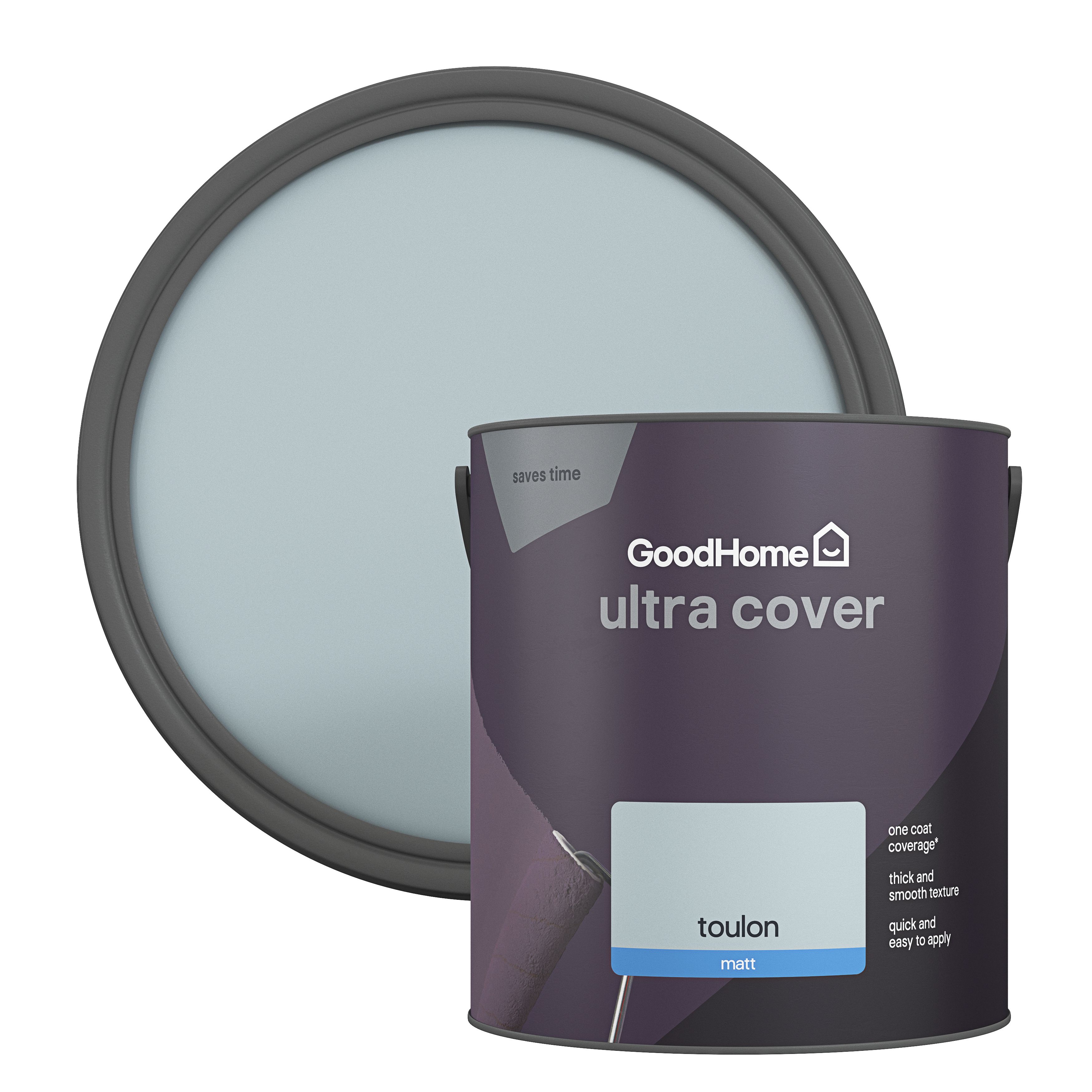 GoodHome Ultra Cover Toulon Matt Wall & ceiling Emulsion paint, 2.5L
