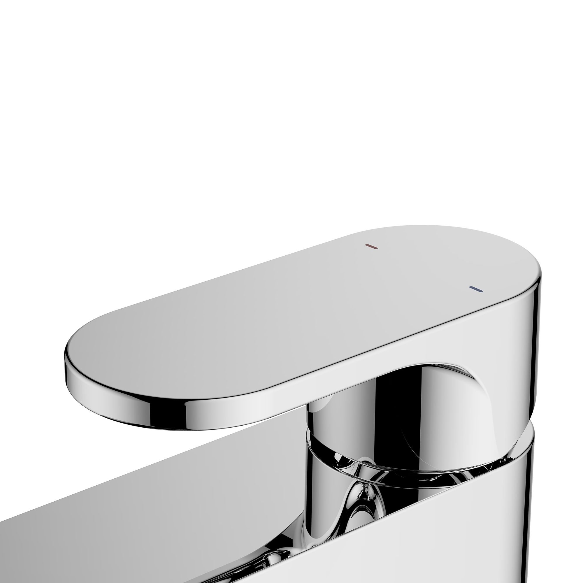 GoodHome Valla M Chrome effect Round Basin Mixer Tap