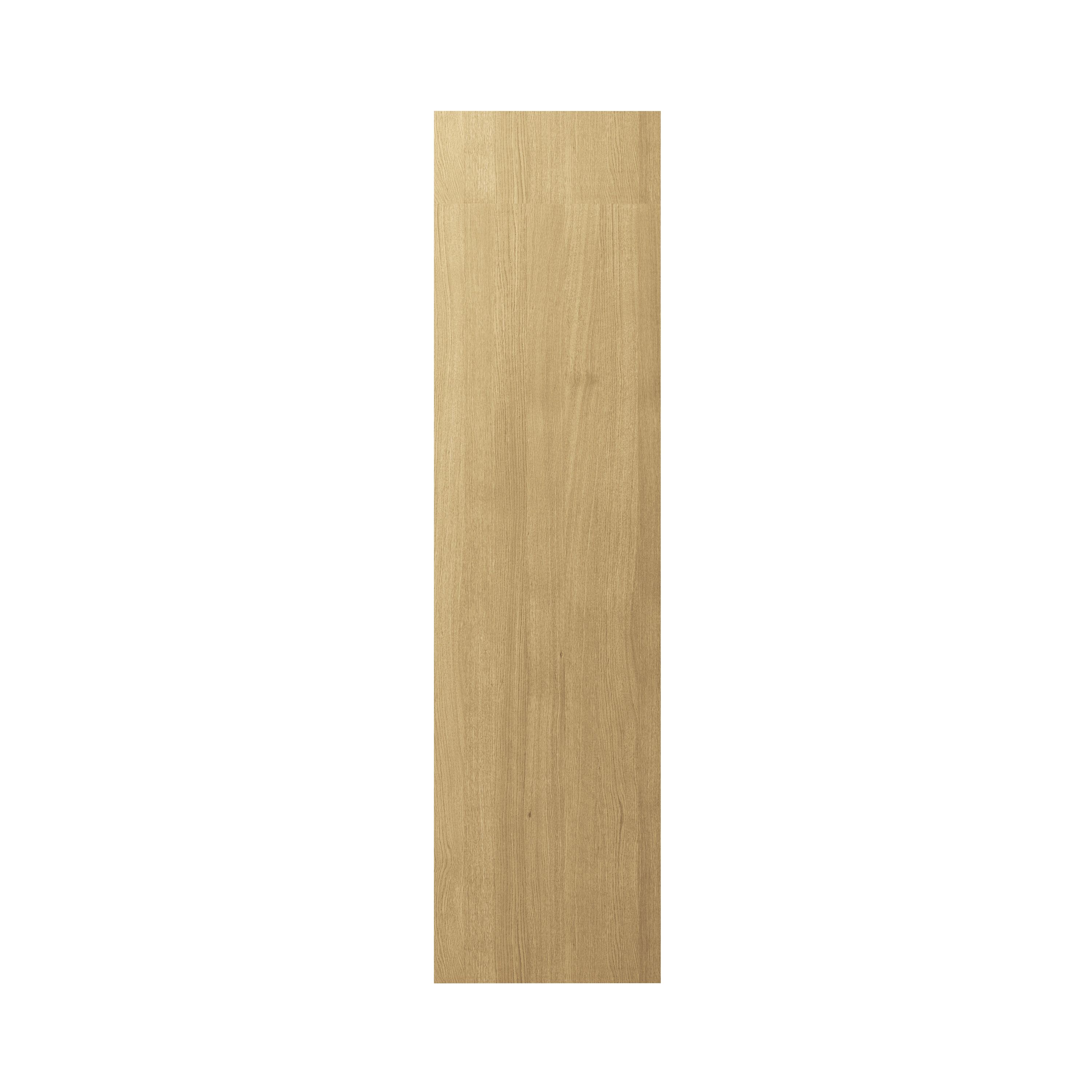 GoodHome Verbena Natural oak shaker Tall Appliance & larder End panel ...