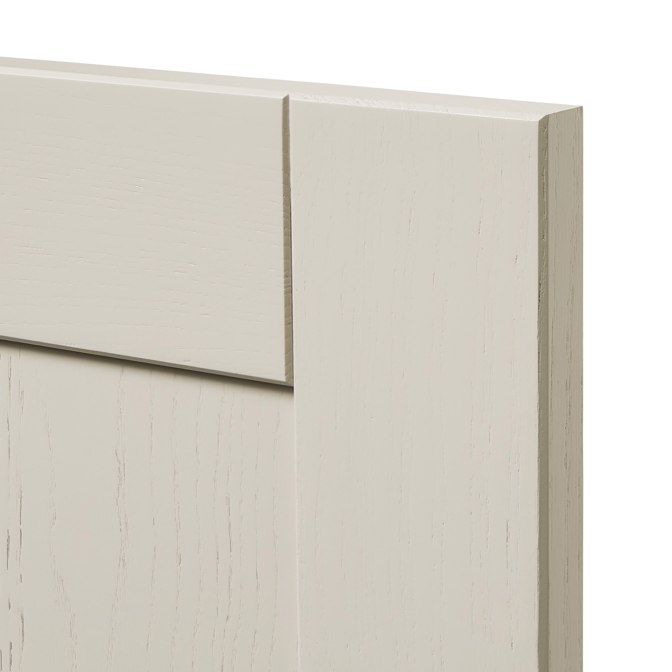 GoodHome Verbena Painted natural ash Matt cashmere Shaker 2 drawer ...