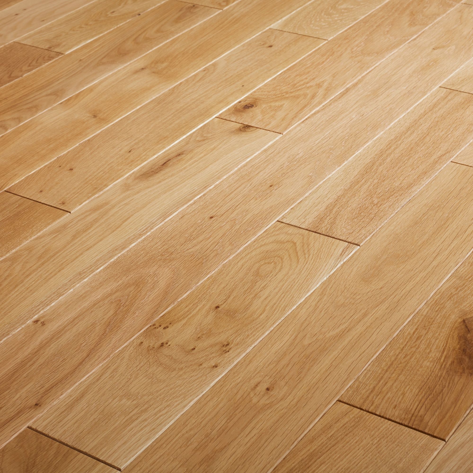 GoodHome Visby Natural Oak Solid wood flooring, 1.296m² Pack | DIY at B&Q
