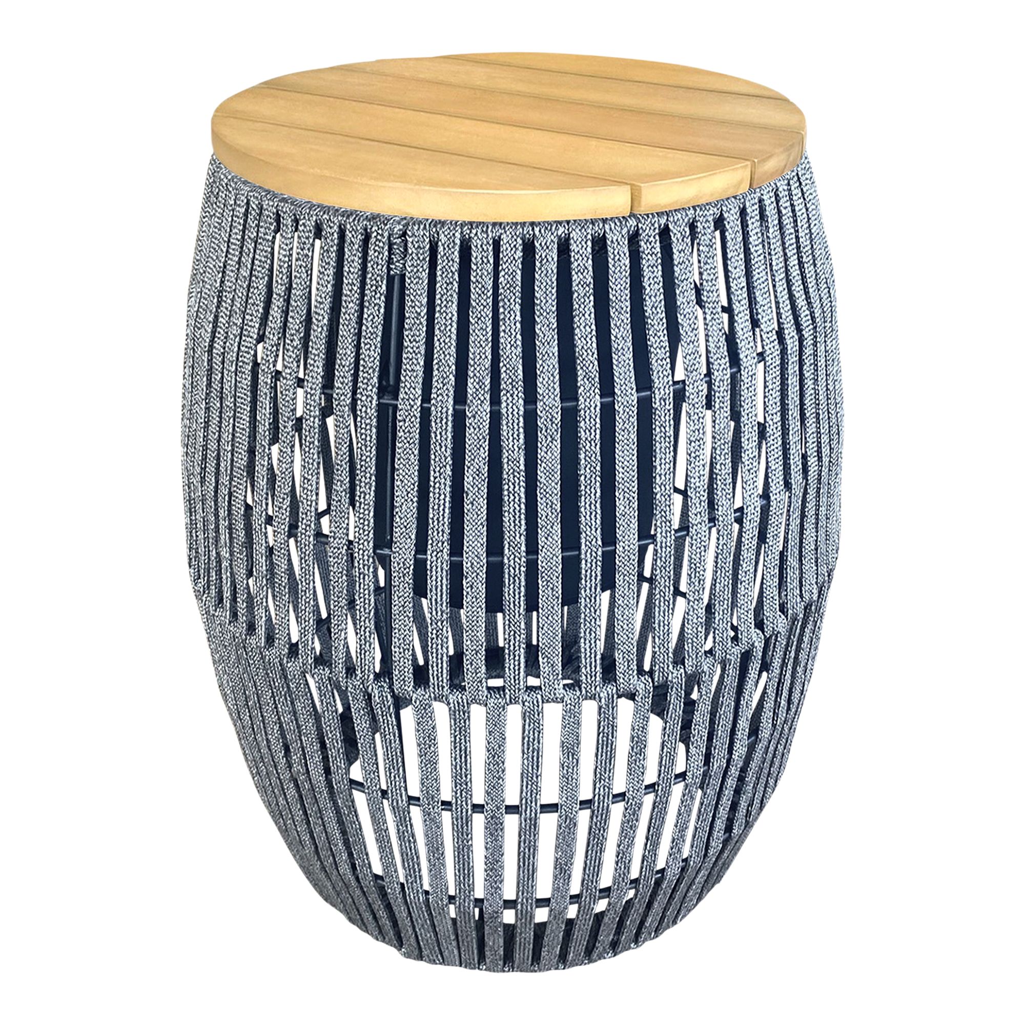 GoodHome Vitello Dark grey Round Side table