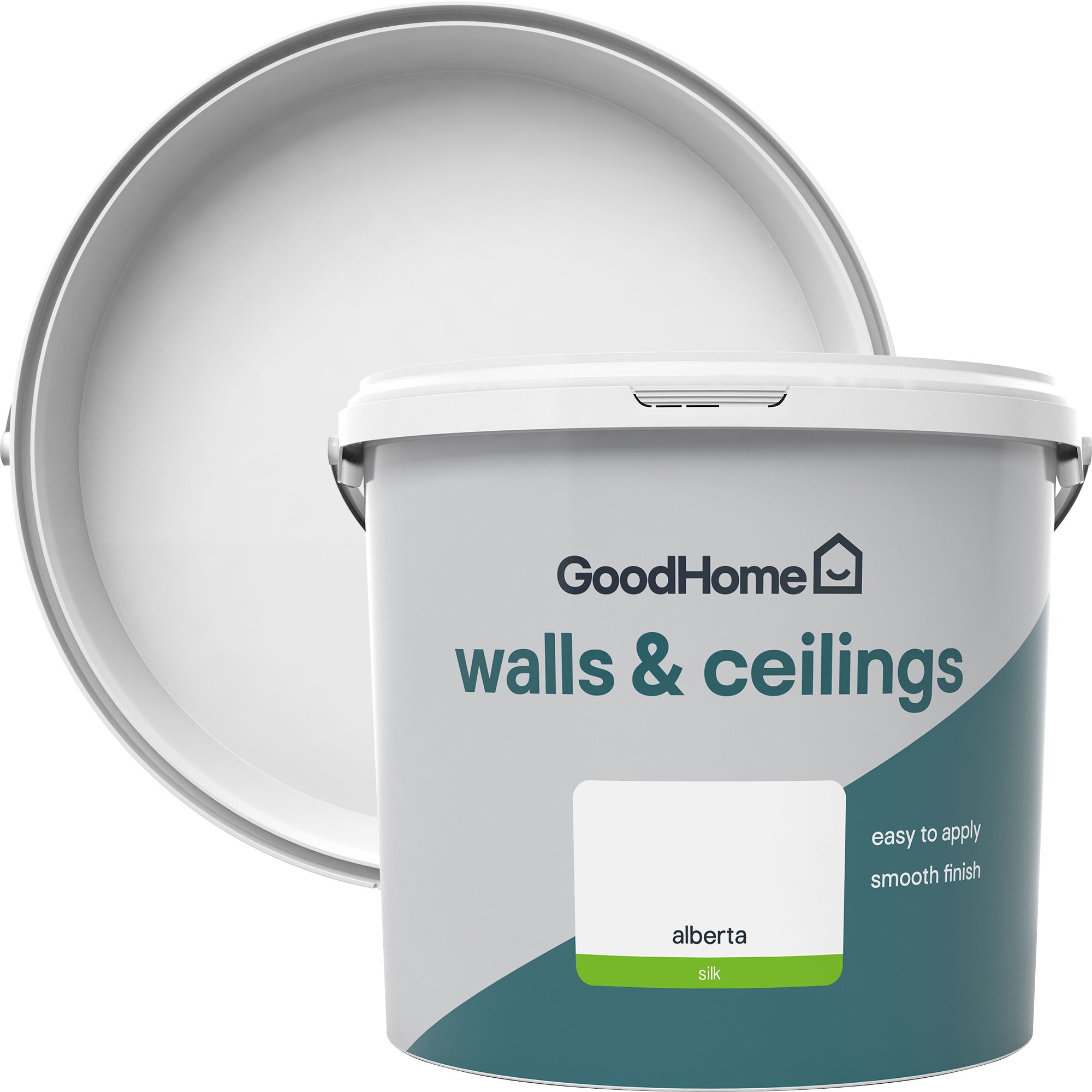 GOODHOME WALLS & CEILINGS ALBERTA SILK EMULSION PAINT, 5L