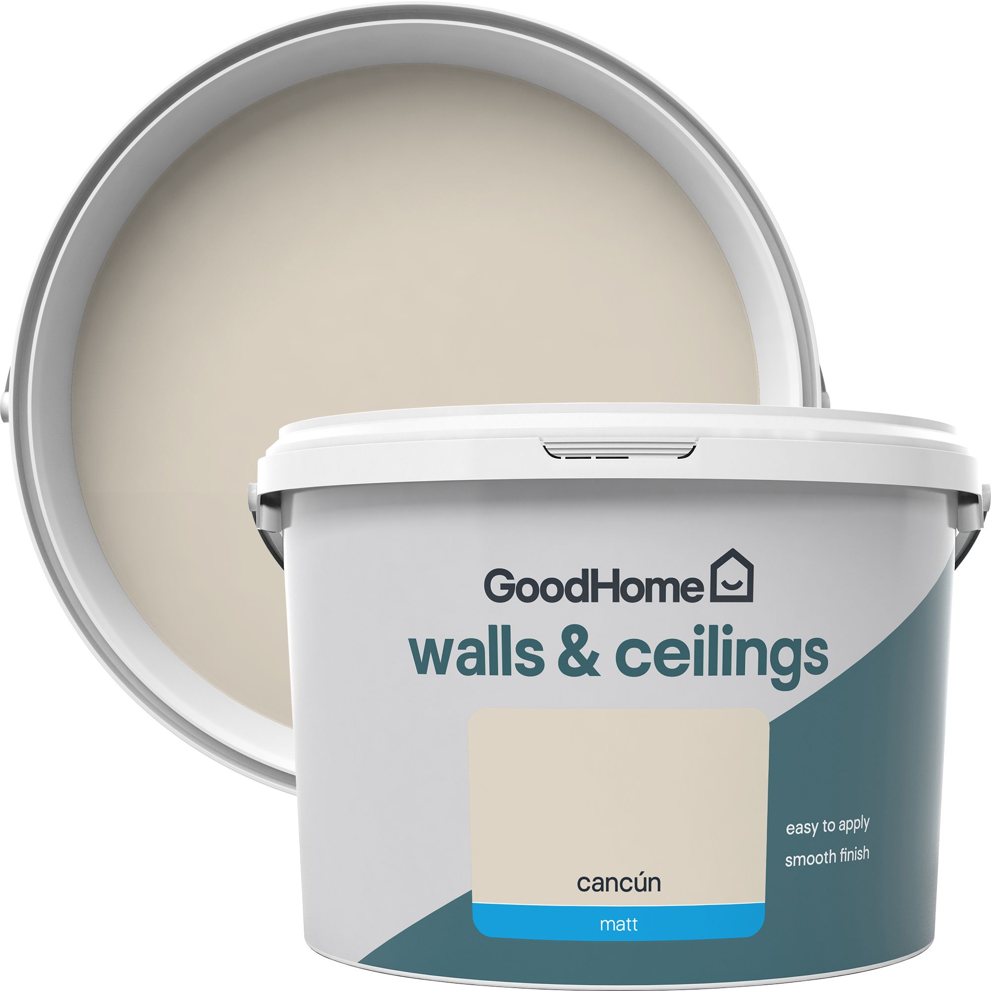GoodHome Walls & ceilings Cancun Matt Emulsion paint, 2.5L at B&Q