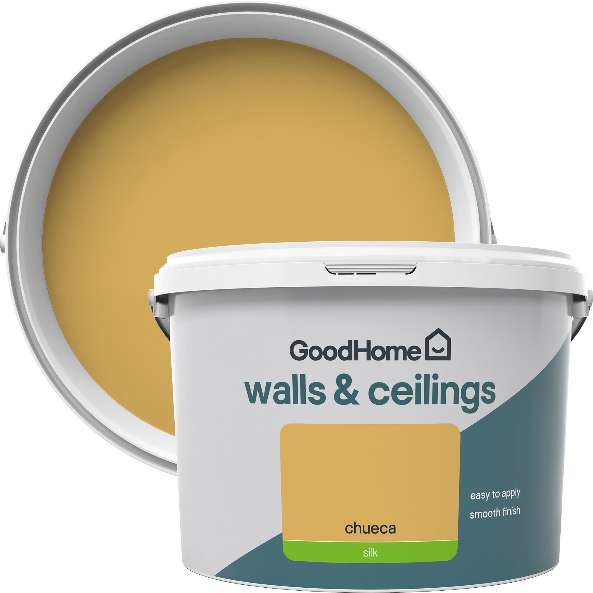 GoodHome Walls & ceilings Chueca Silk Emulsion paint, 2.5L | DIY at B&Q