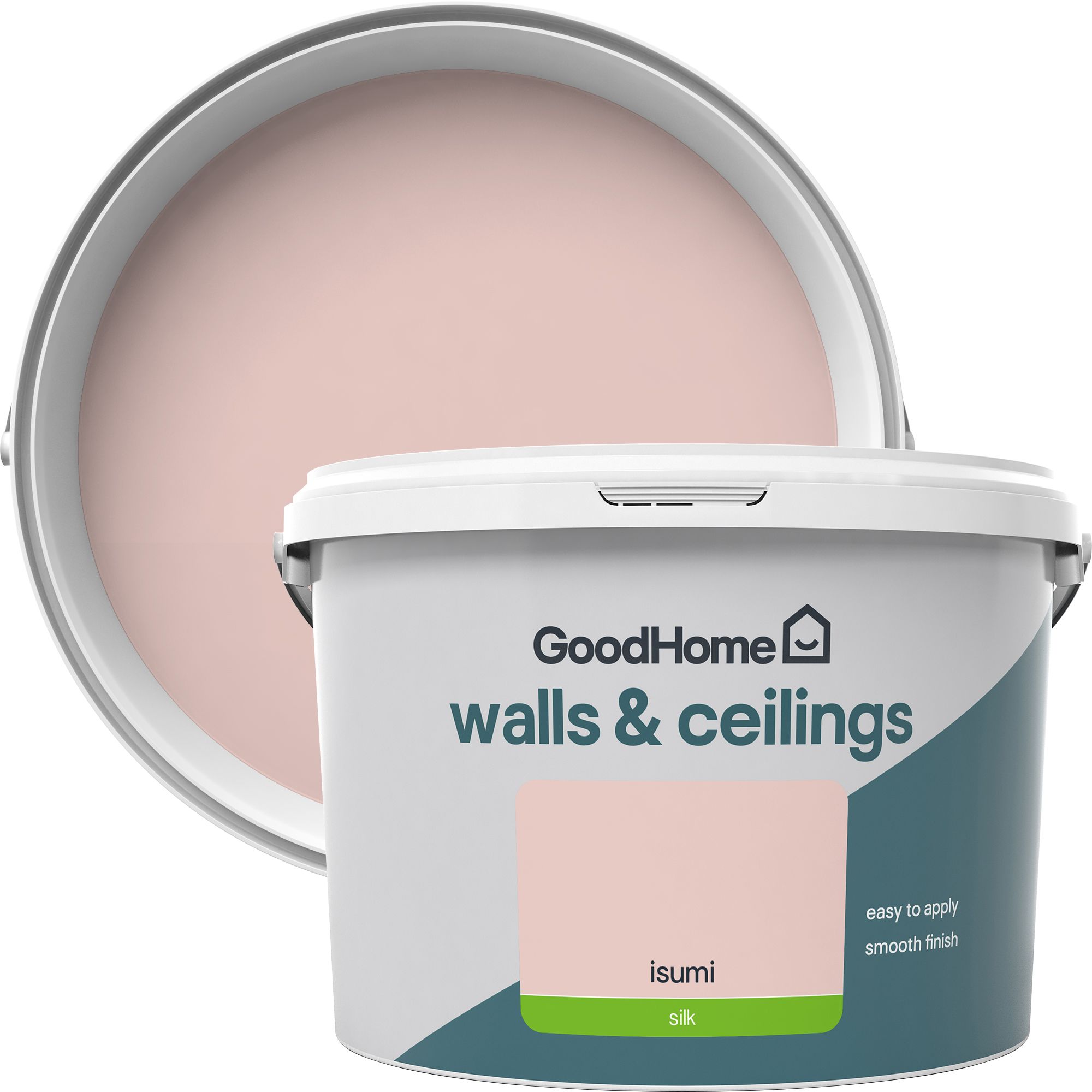 GoodHome Walls & ceilings Isumi Silk Emulsion paint, 2.5L | DIY at B&Q