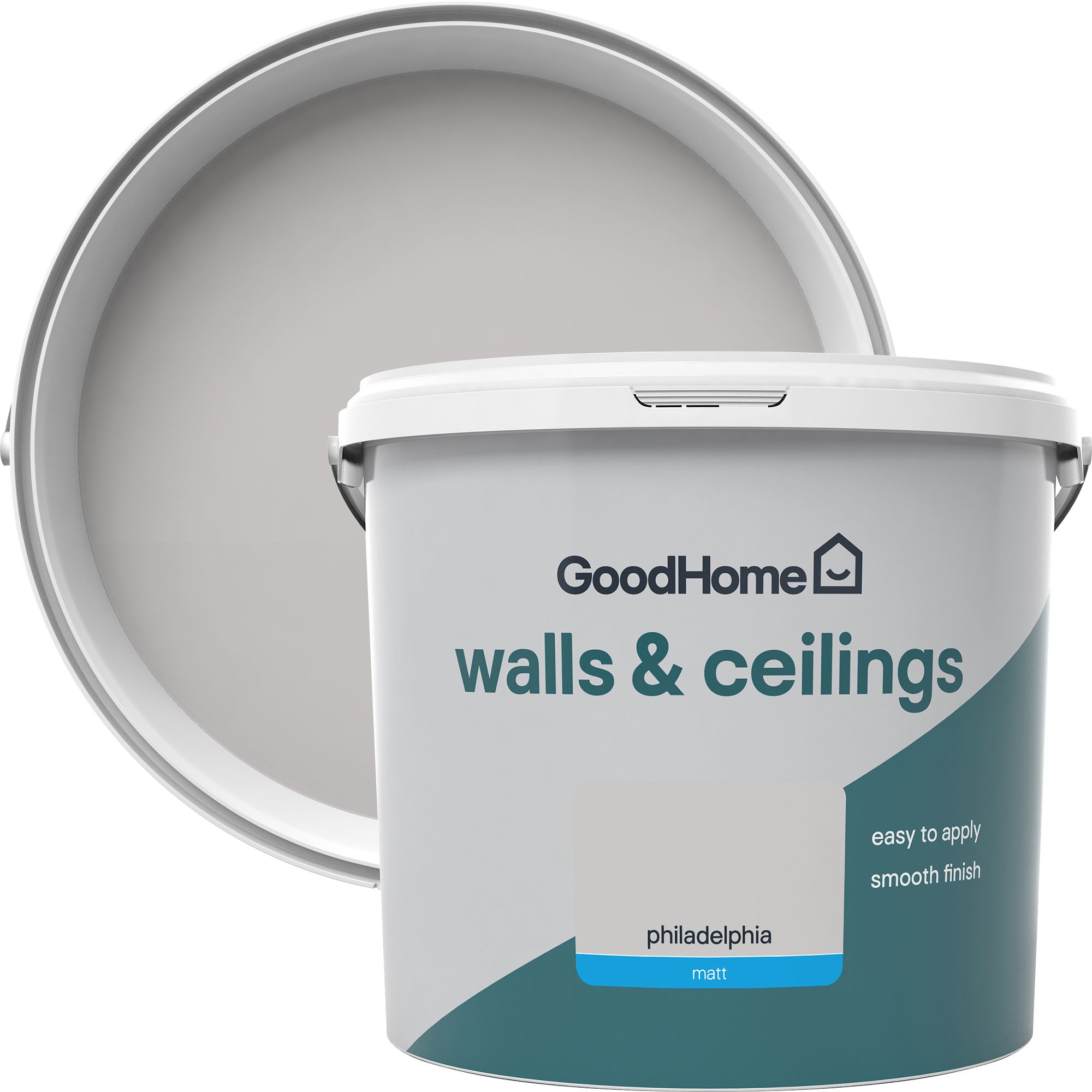 GoodHome Walls & ceilings Philadelphia Matt Emulsion paint, 5L at B&Q