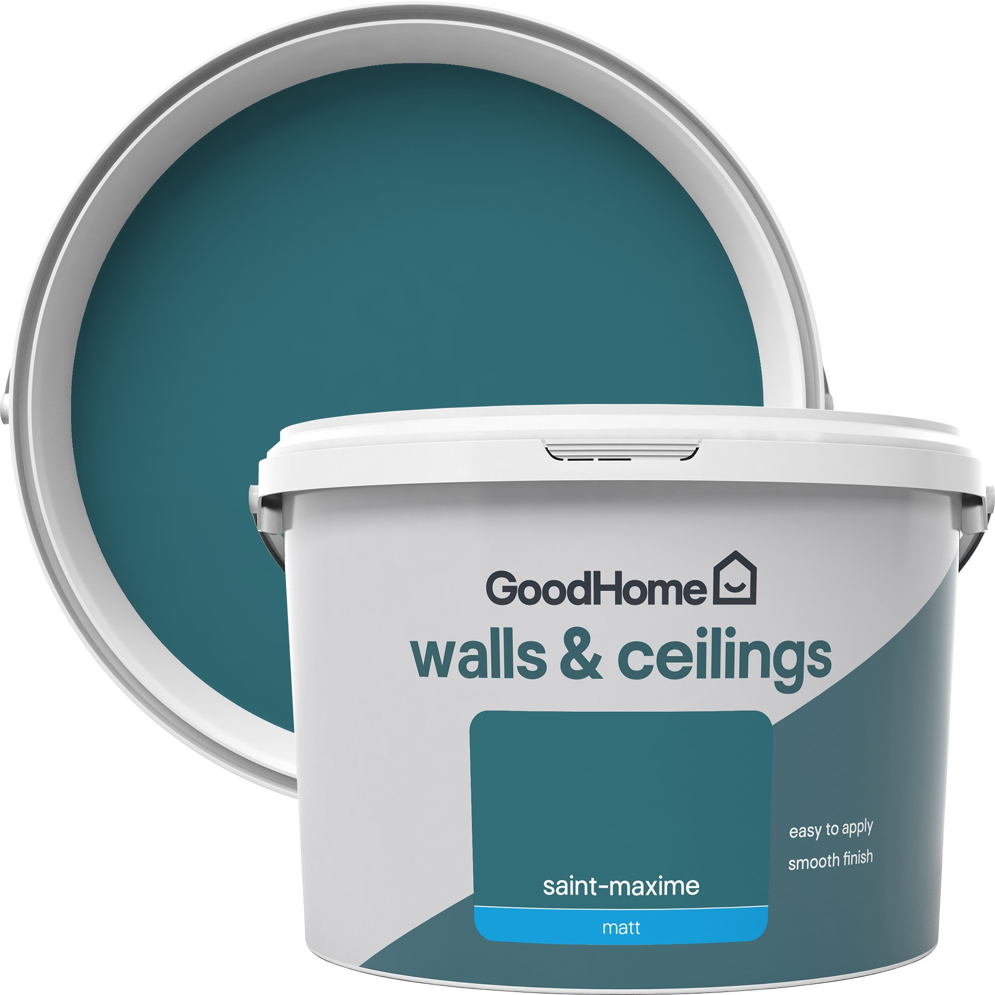 GoodHome Walls & Ceilings Saint-maxime Matt Emulsion paint, 2.5L
