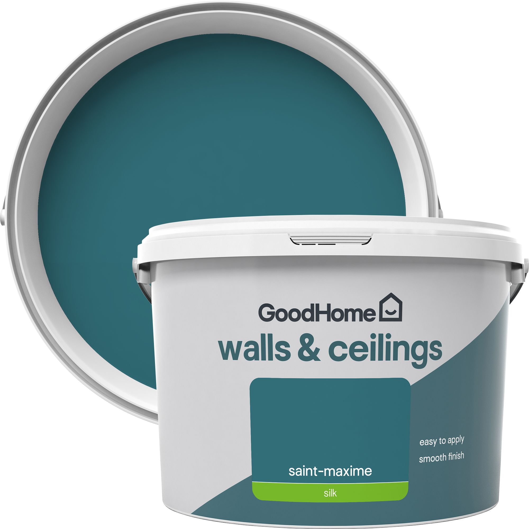 GoodHome Walls & Ceilings Saint-maxime Silk Emulsion paint, 2.5L