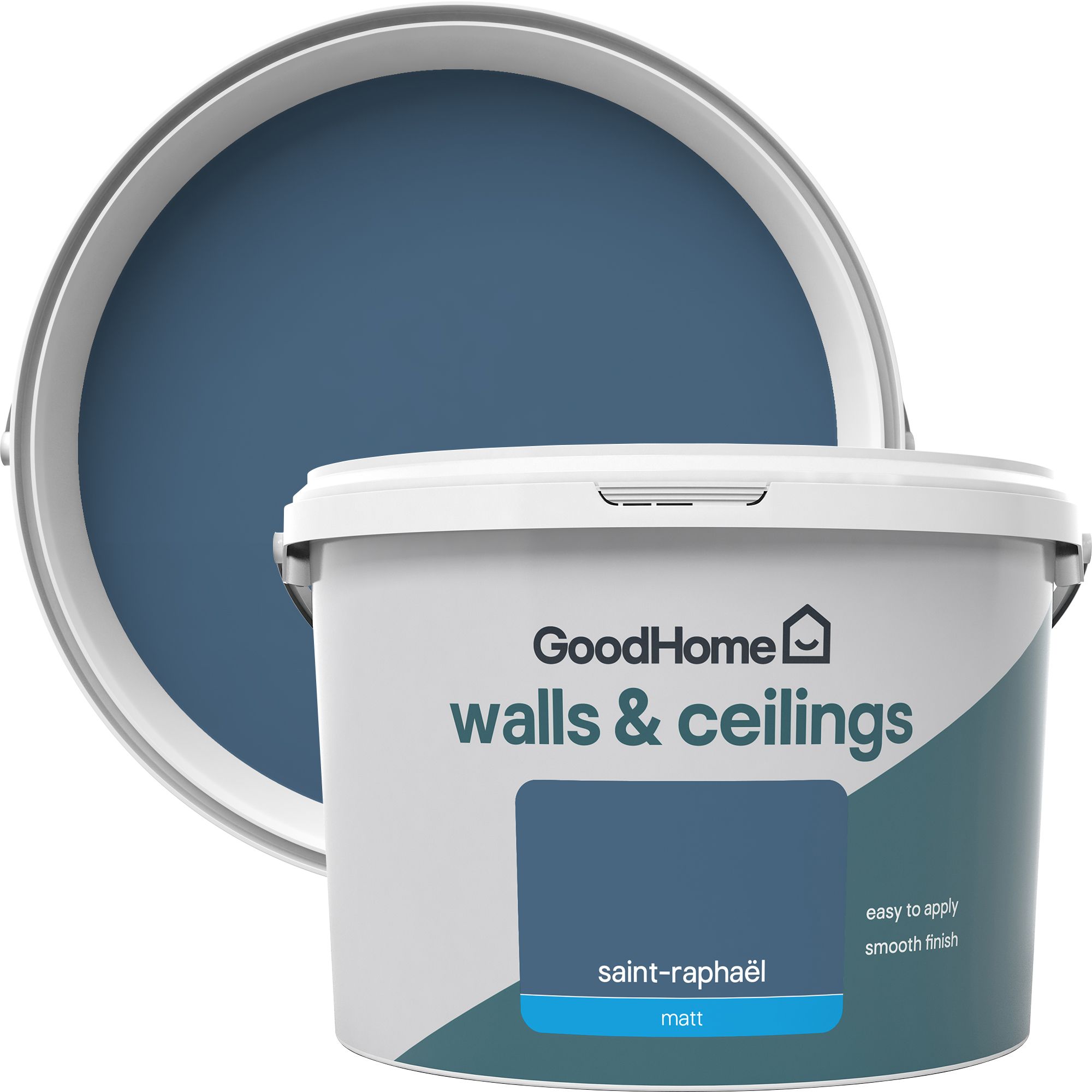 GoodHome Walls & ceilings Saint-raphaël Matt Emulsion paint, 2.5L at B&Q
