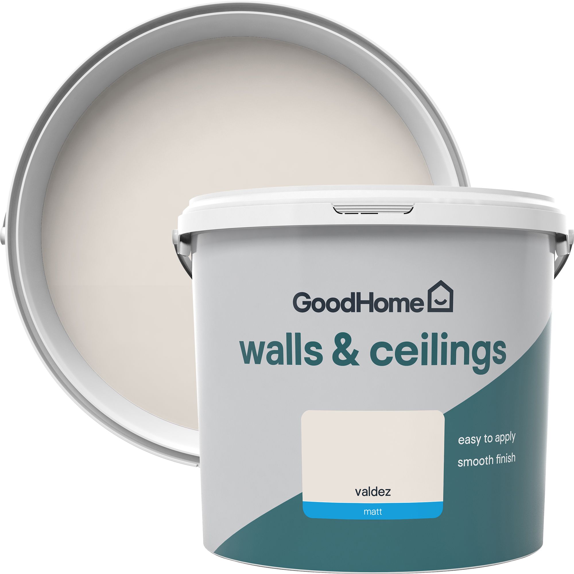 GoodHome Walls & Ceilings Valdez Matt Emulsion paint, 5L