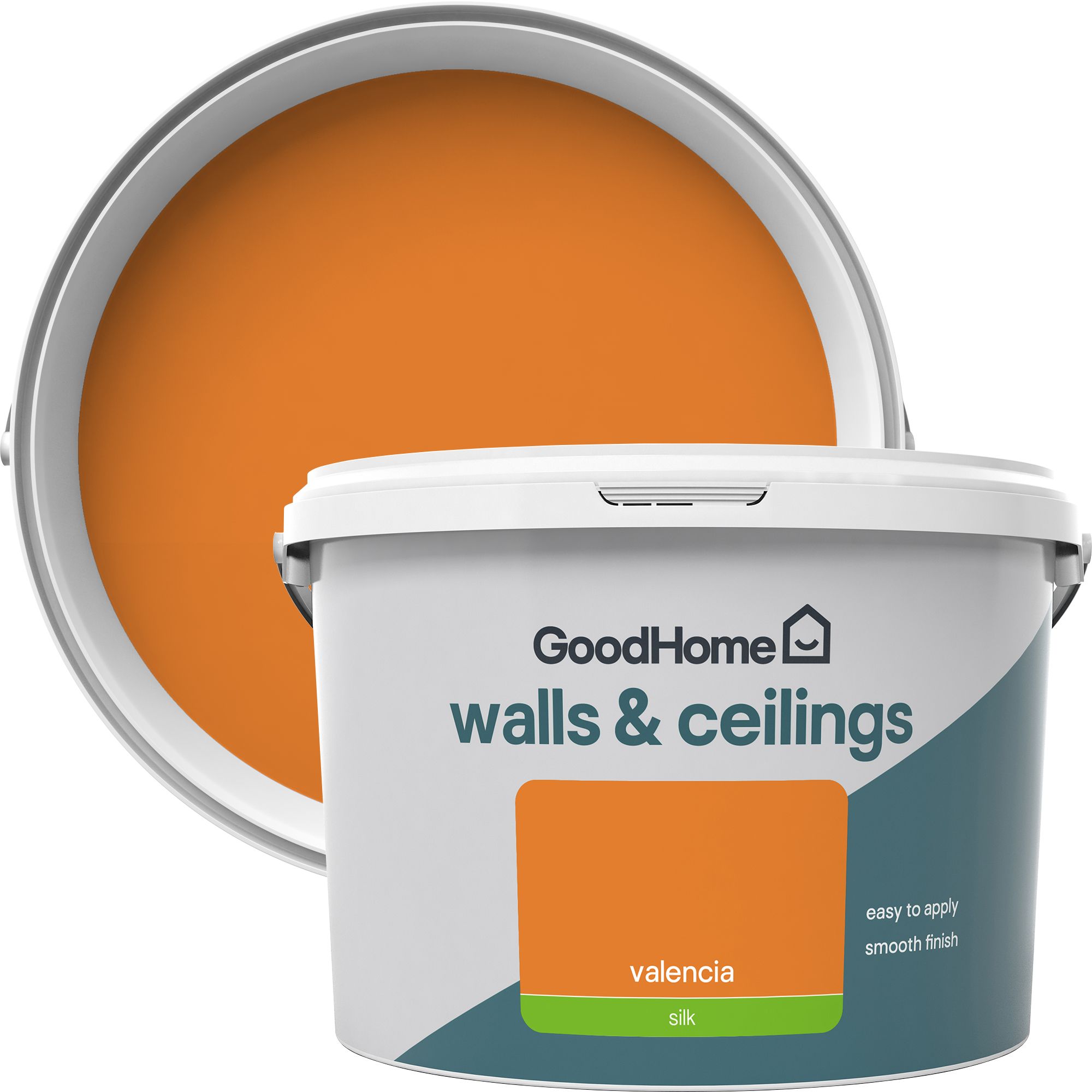 GoodHome Walls & ceilings Valencia Silk Emulsion paint, 2.5L at B&Q