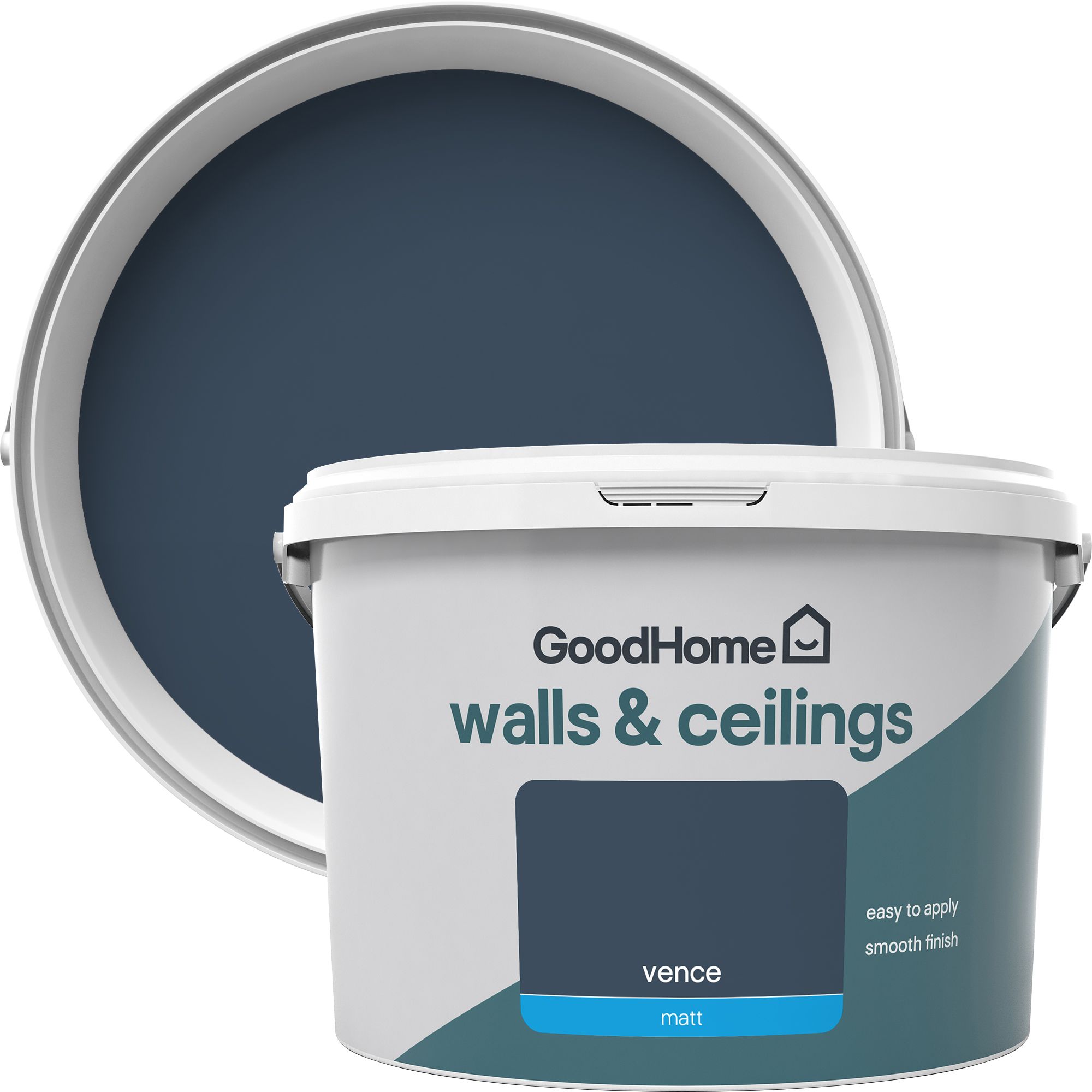 GoodHome Walls & ceilings Vence Matt Emulsion paint, 2.5L | DIY at B&Q