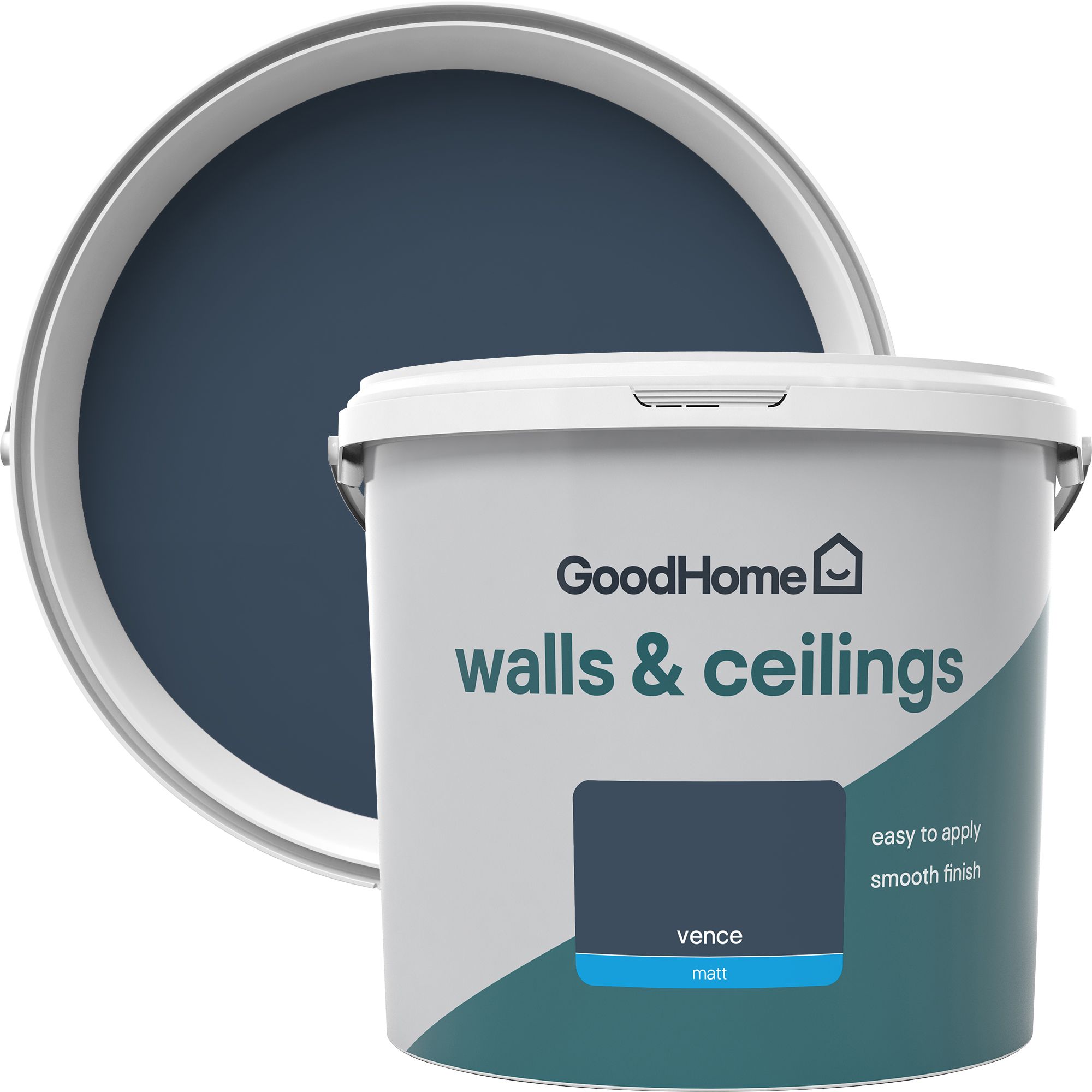 GoodHome Walls & Ceilings Vence Matt Emulsion paint, 5L | DIY at B&Q