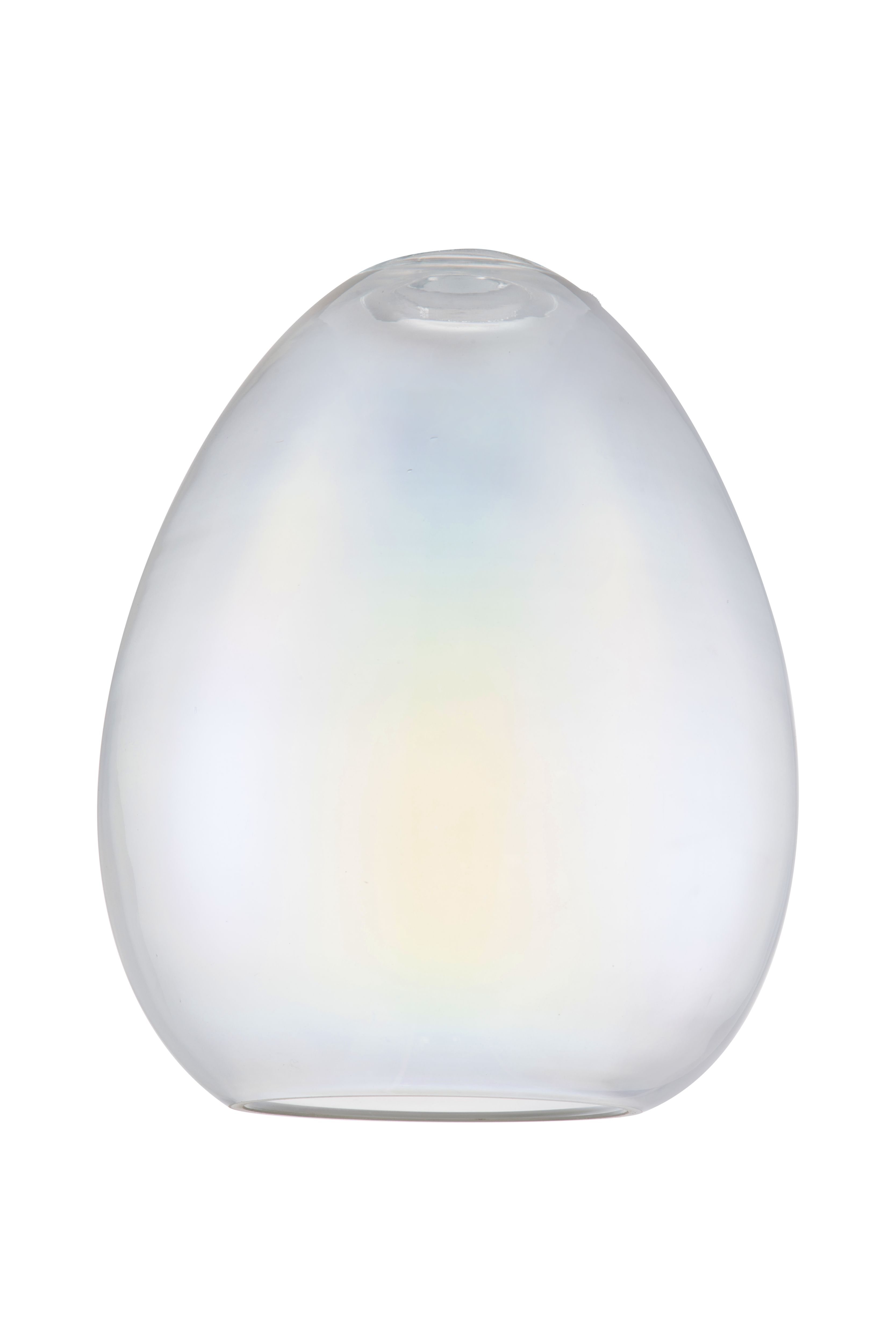 GoodHome Wantage Iridescent effect Round Oval Lamp shade (D)21cm