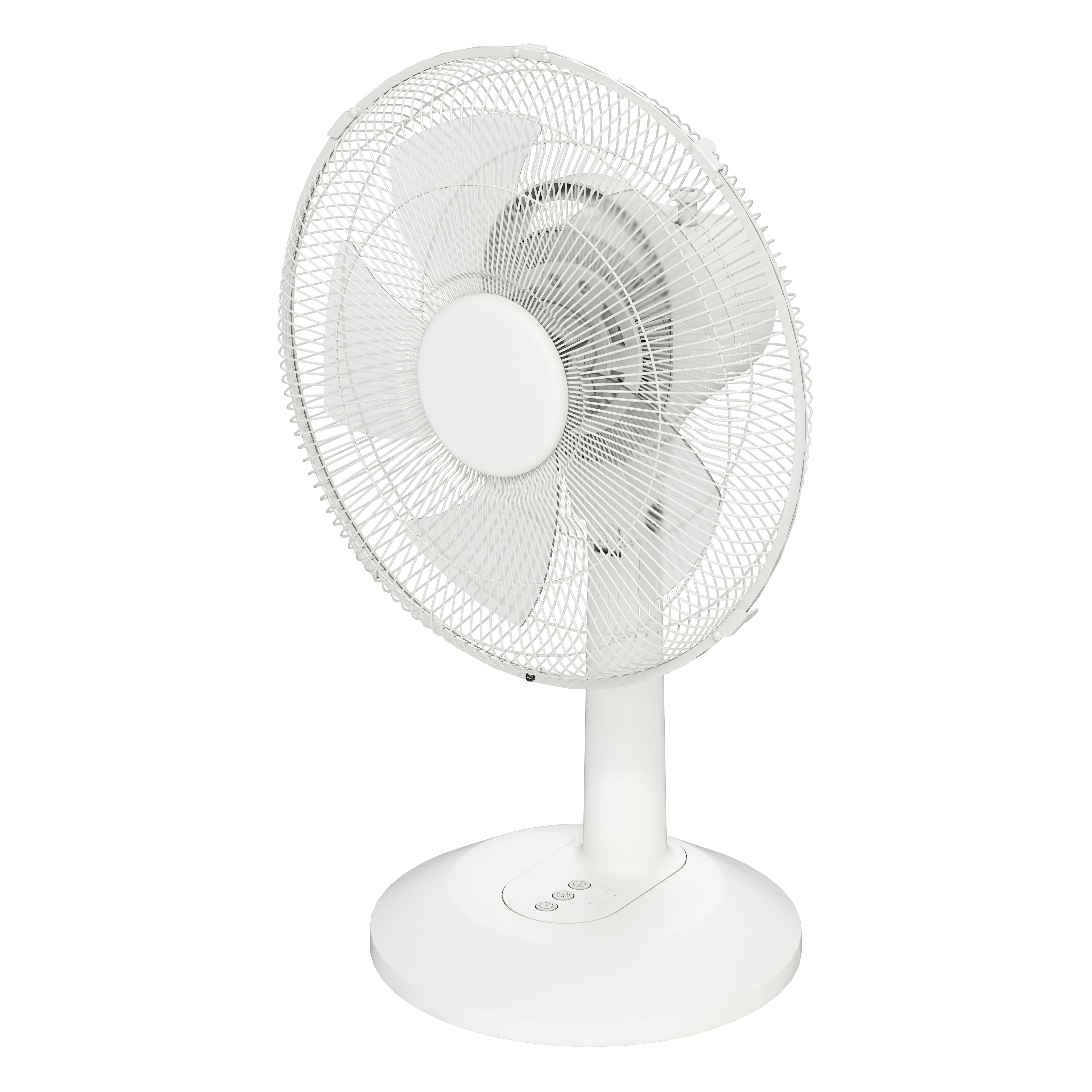 GoodHome White 12" 35W Desk fan | DIY at B&Q