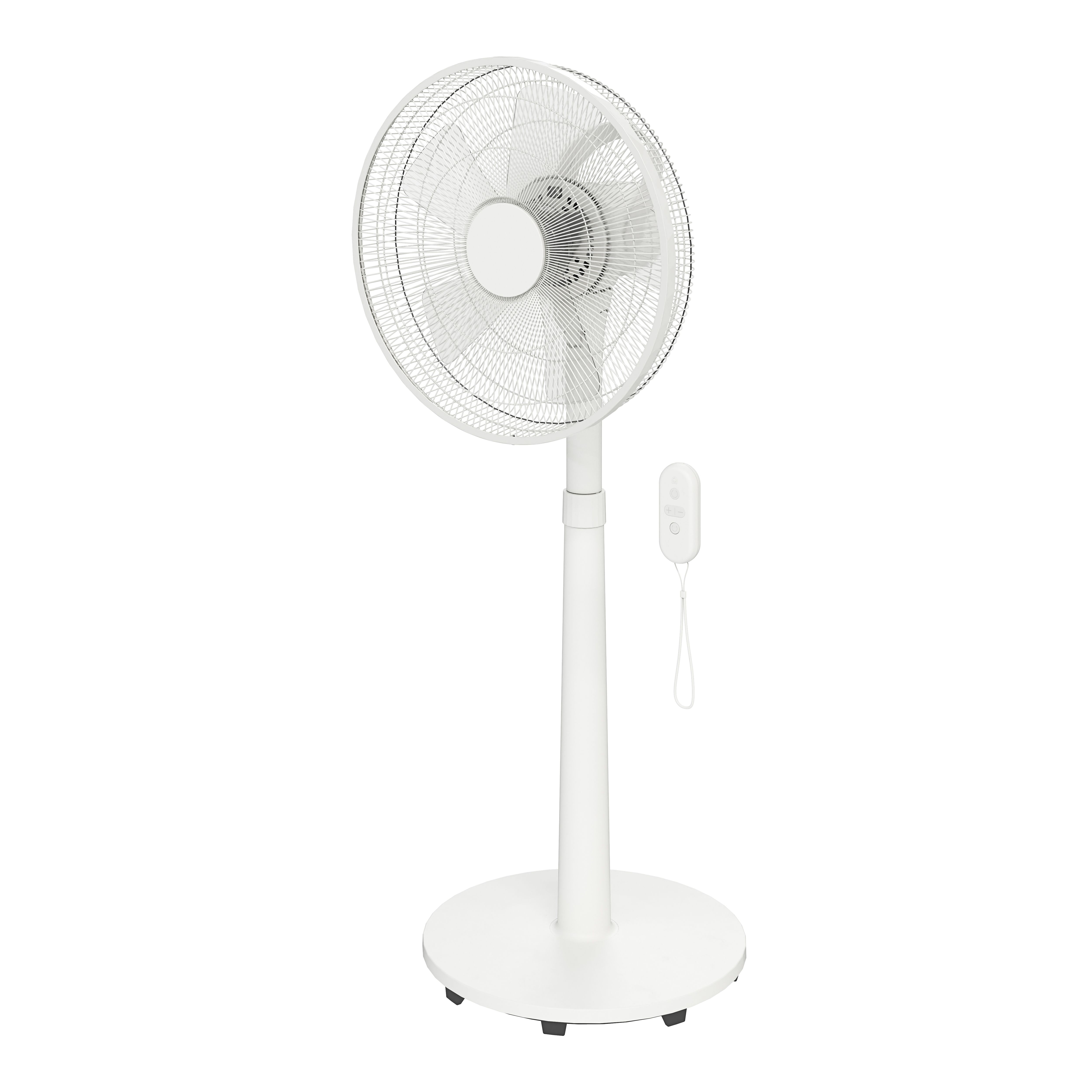 GoodHome White 14" Carrao Pedestal fan