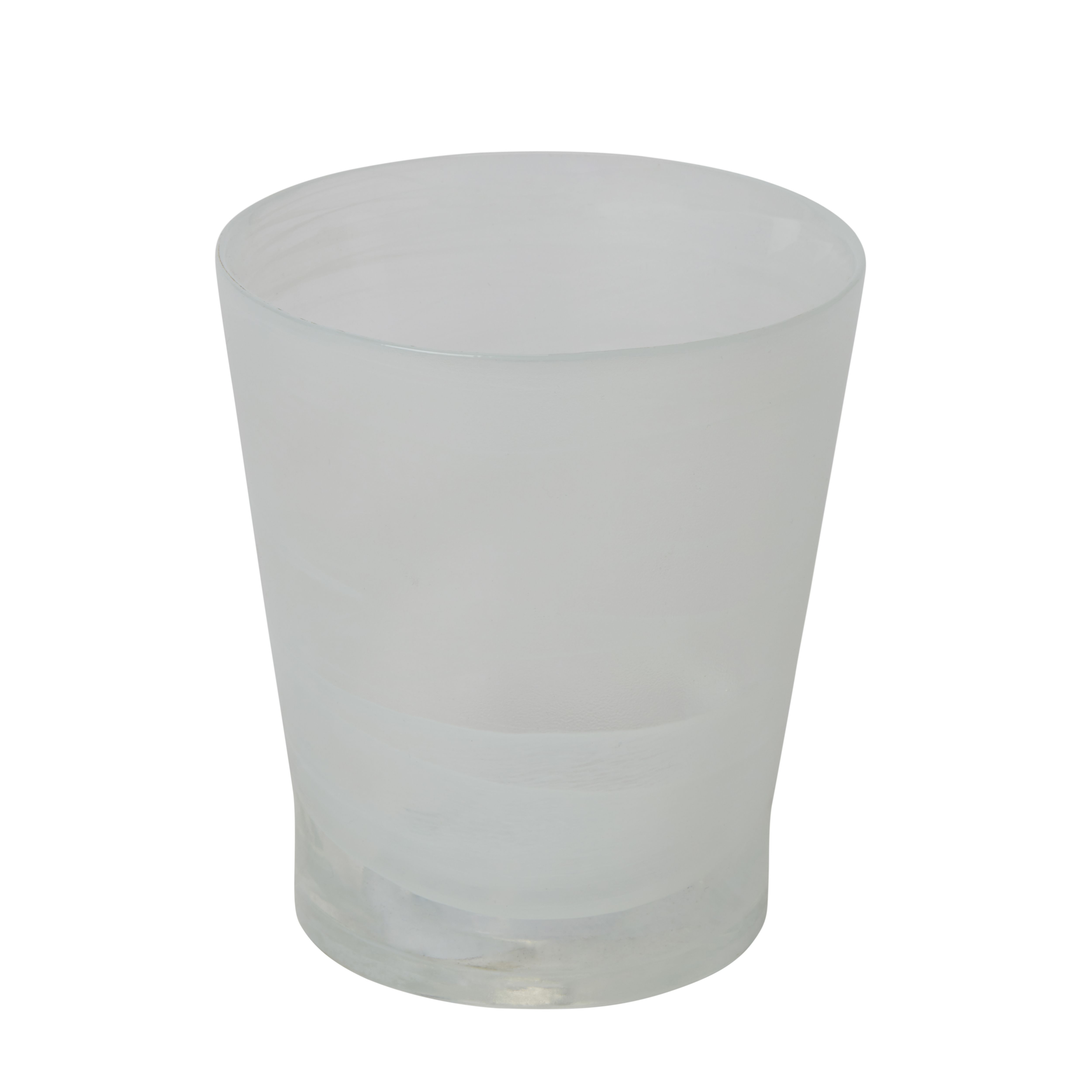 GoodHome White Circular Plant pot (Dia)13.4cm | DIY at B&Q