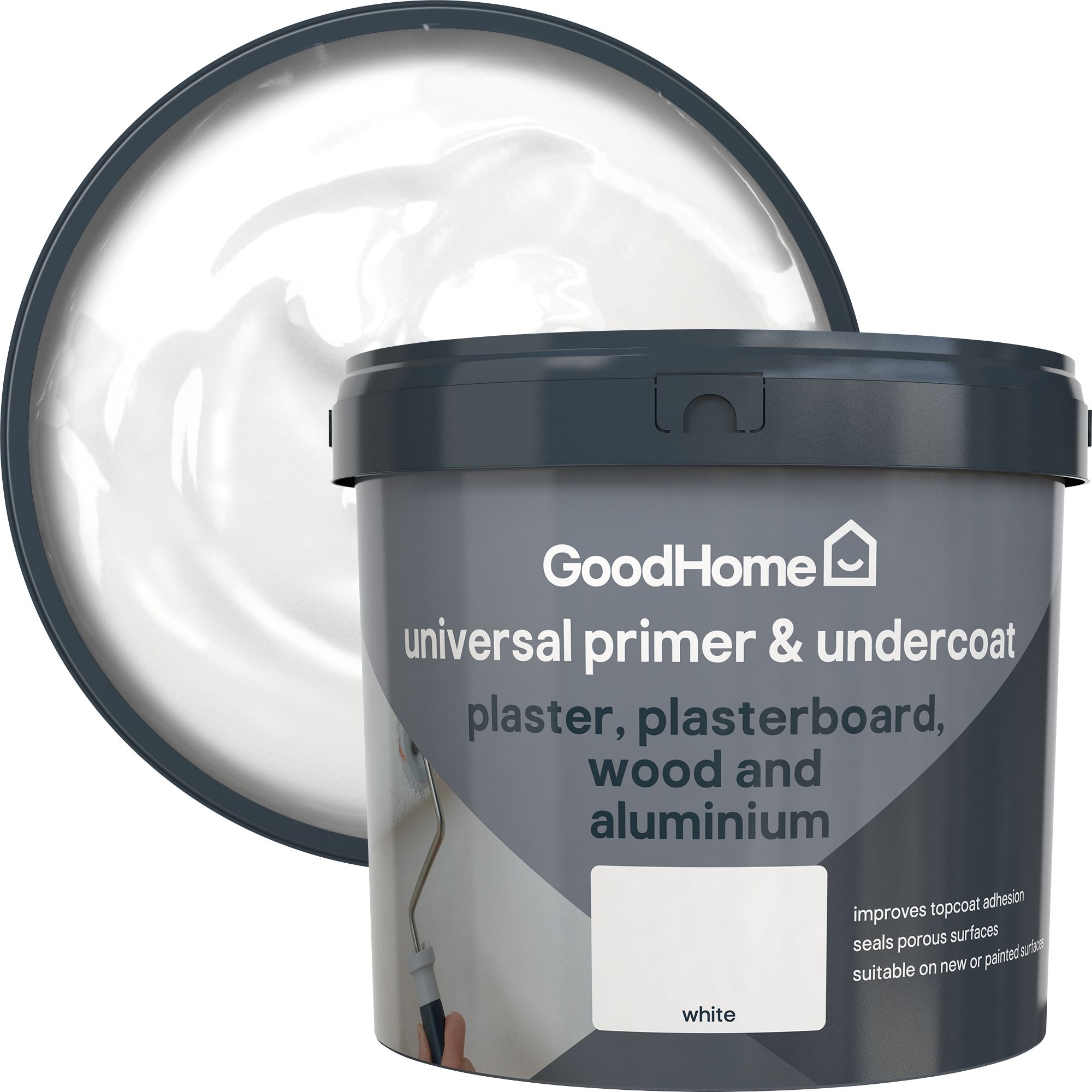GoodHome White Multi-surface Primer & undercoat, 5L