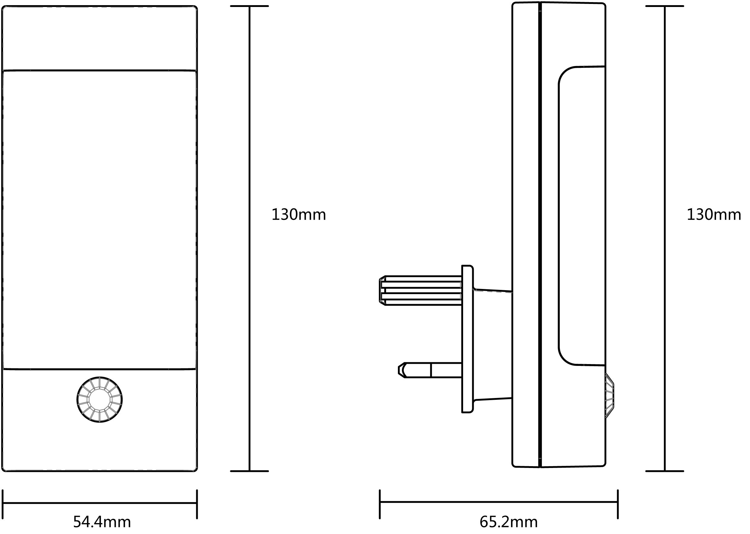 GoodHome White Rectangle design LED Sensor night light
