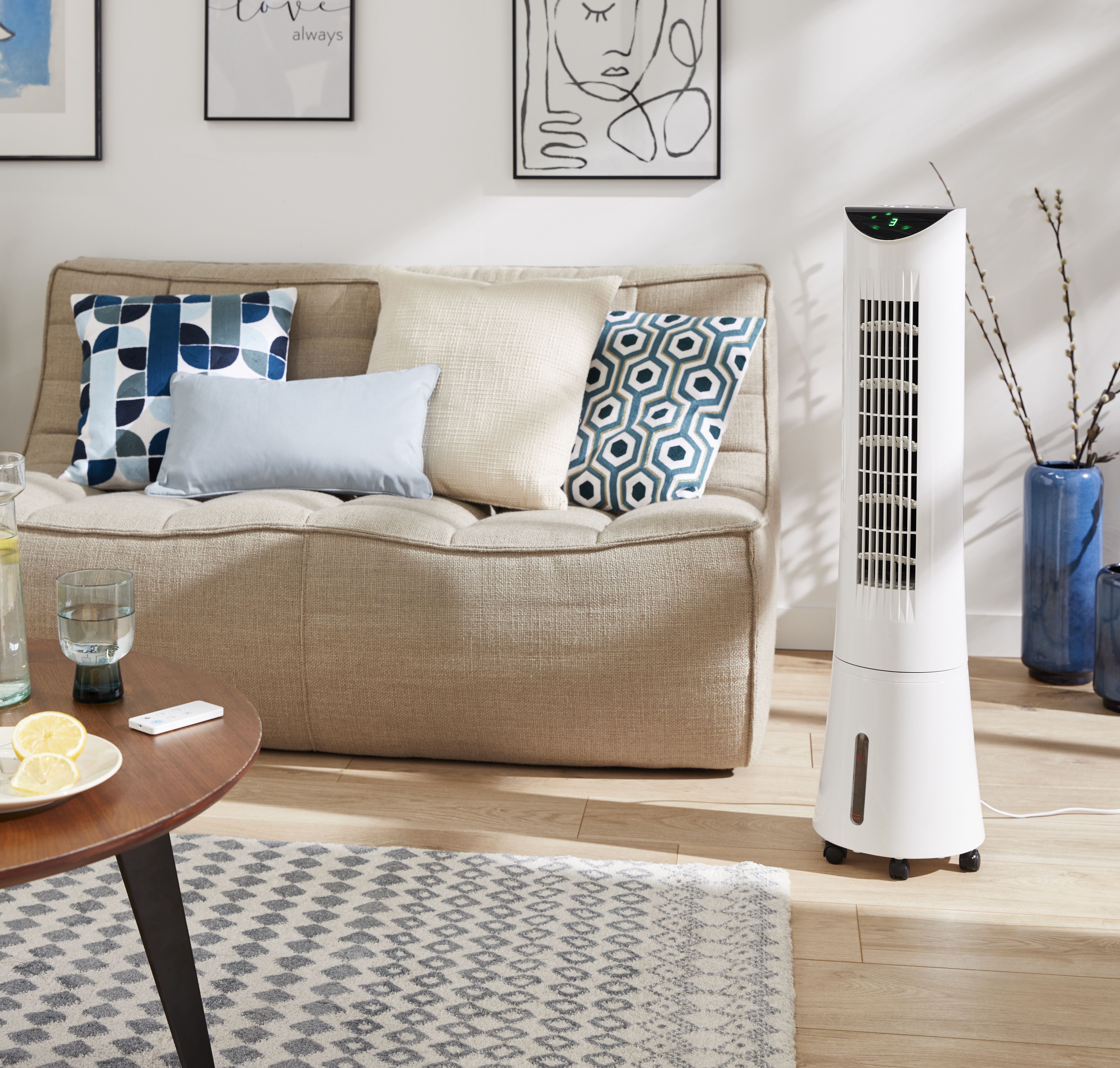 GoodHome White Remote controlled Air cooler