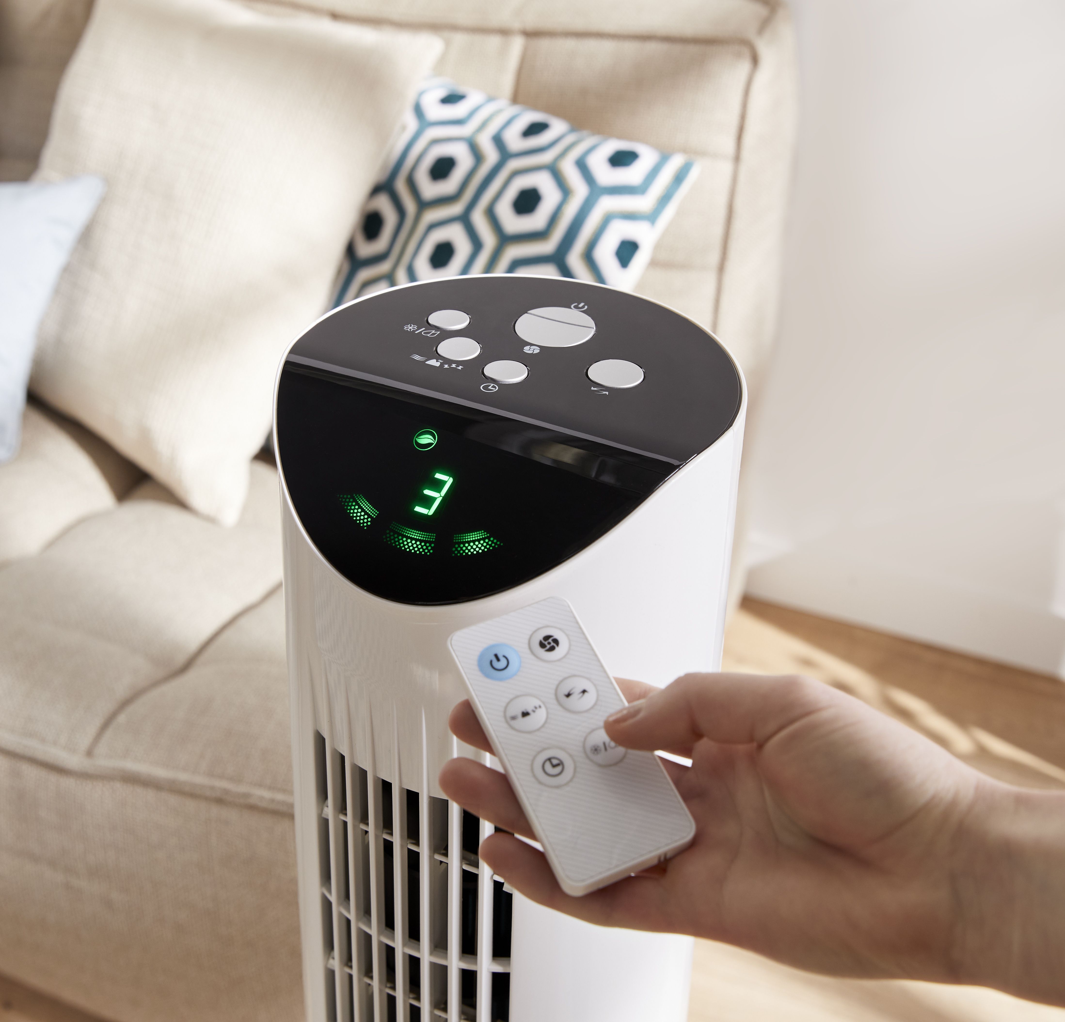 GoodHome White Remote controlled Air cooler