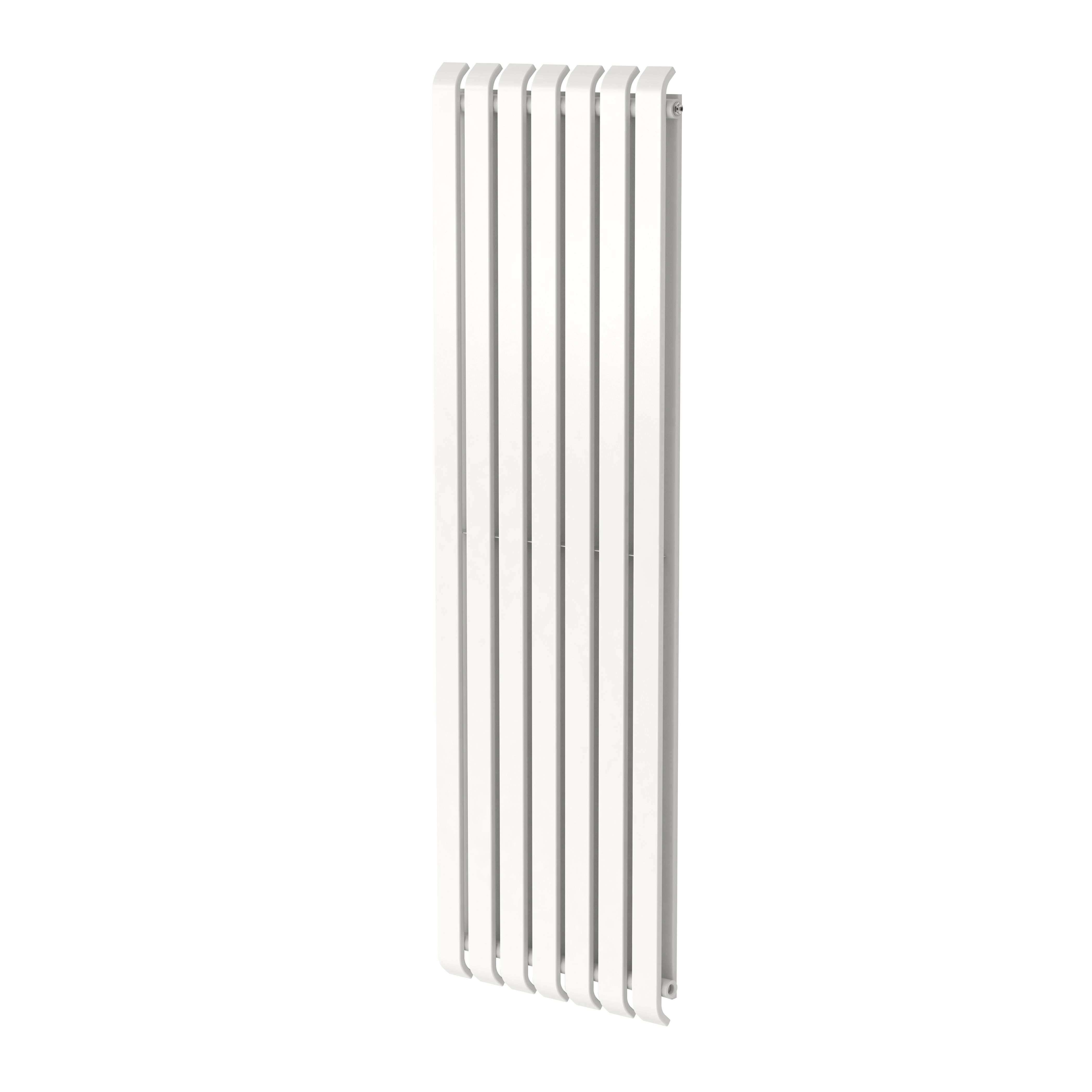 GoodHome Wilsona Double White Vertical Designer Radiator, (W)540mm x (H ...