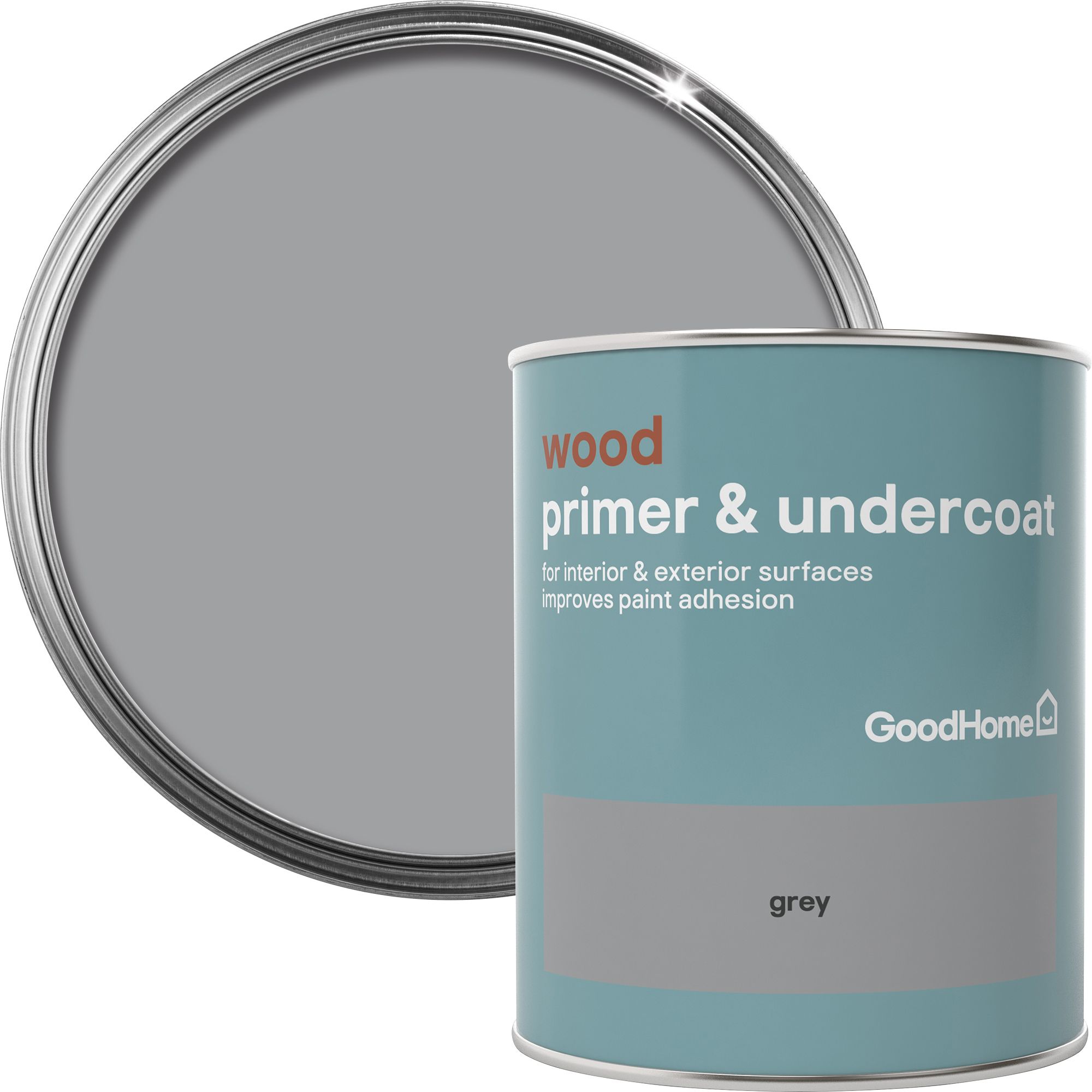 GoodHome Wood Grey Wood Primer & undercoat, 750ml | DIY at B&Q