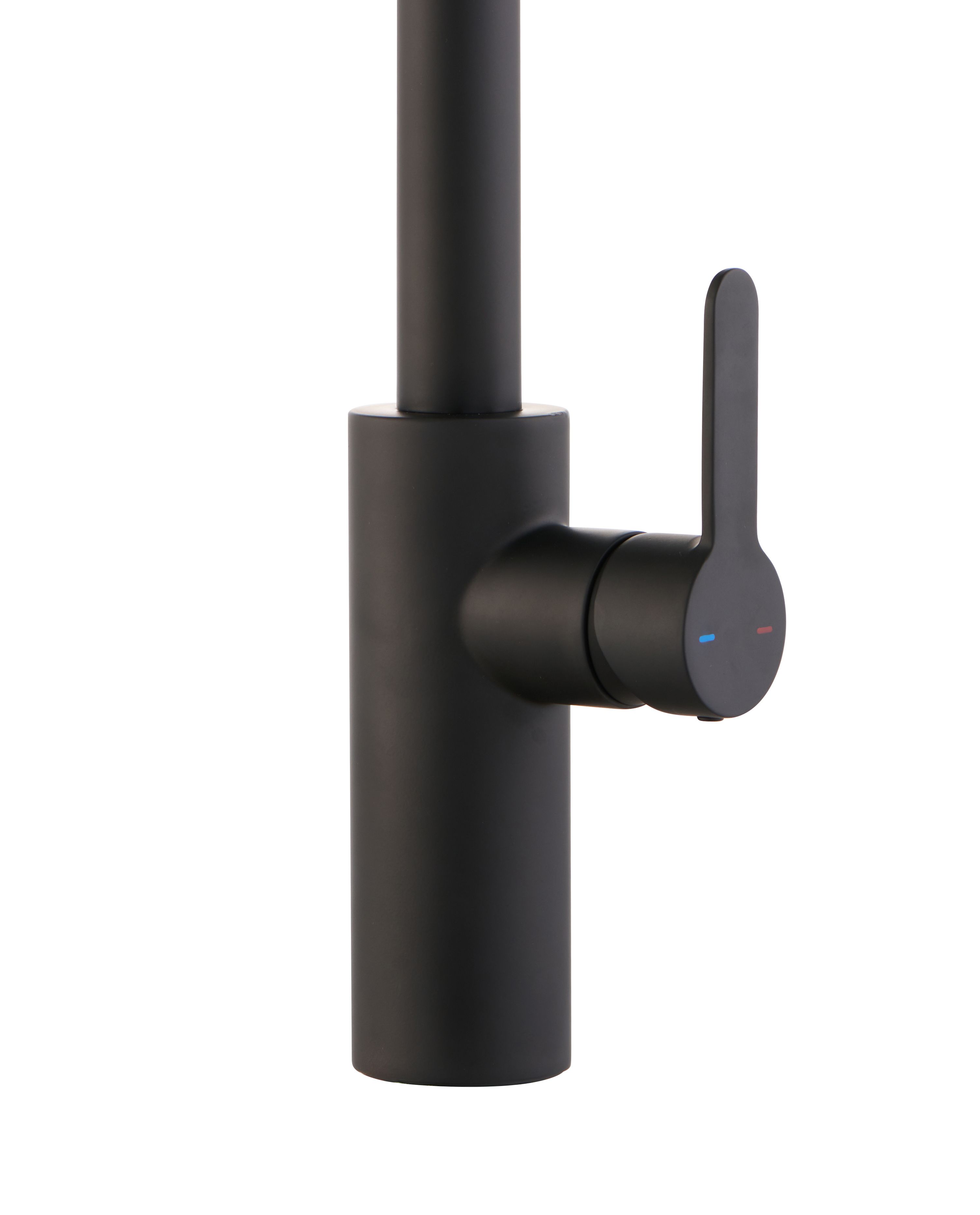 GoodHome Zanthe Graphite effect Kitchen Side lever Tap