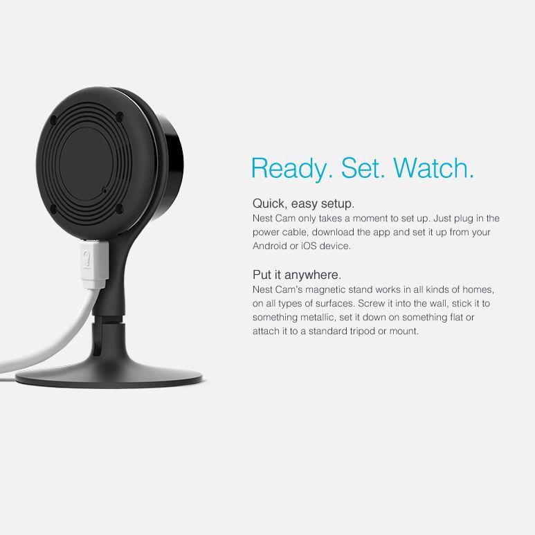 Google Nest Wired Indoor Smart camera - Black