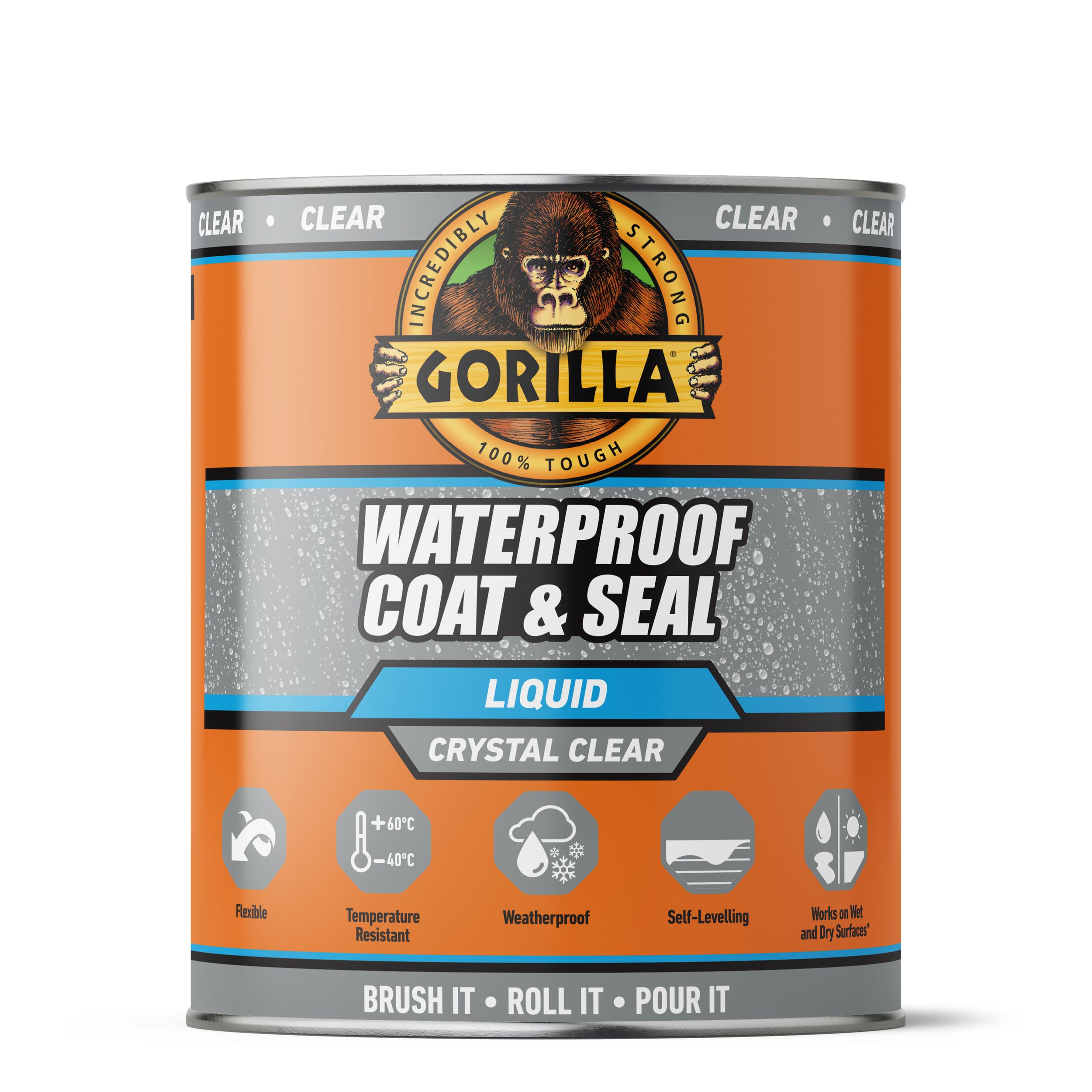 Gorilla Coat & seal Transparent Roof sealant, 470ml