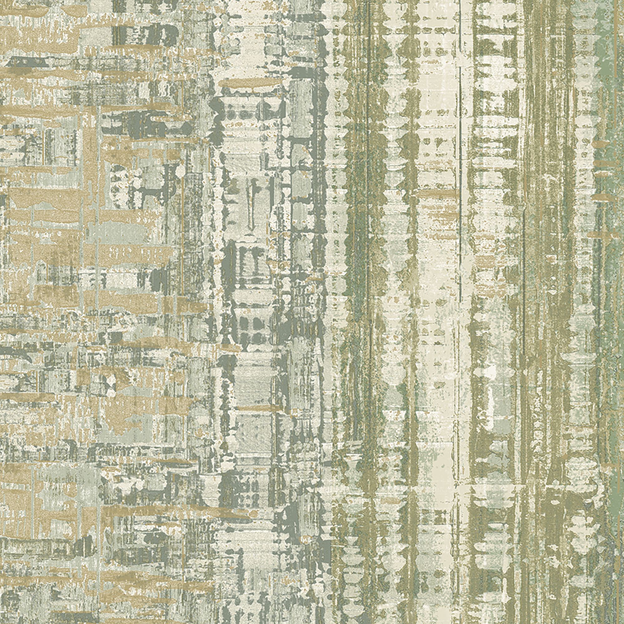 Grandeco Armana Green Distressed metallic effect Contemporary Textured ...