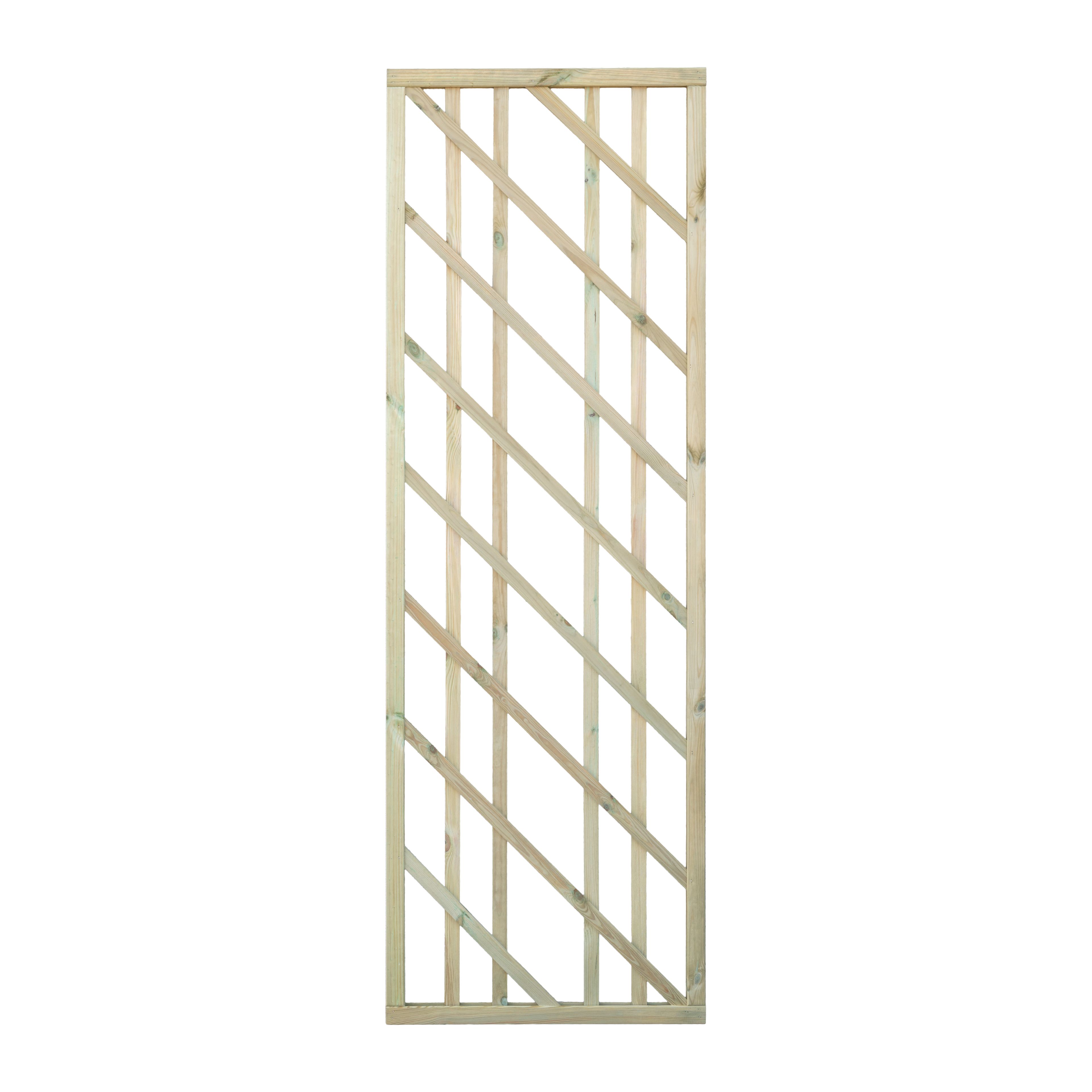 Grange 6ft Diagonal Wood Trellis (W)60cm x (H)180cm