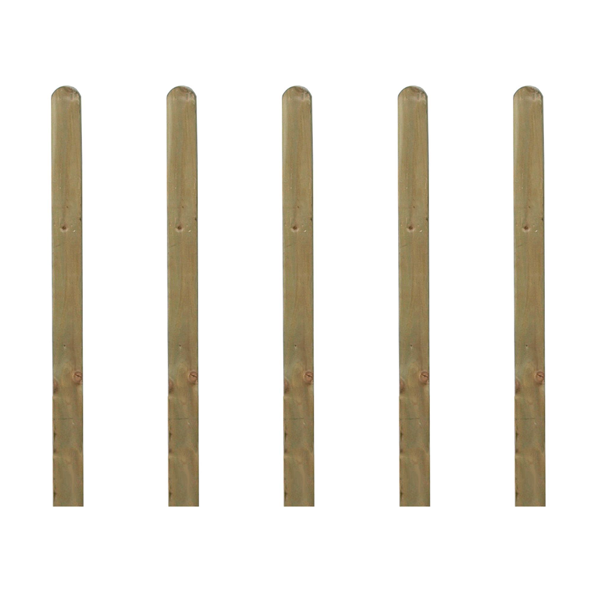 Grange Pine Palisade post (H)1.5m (W)70mm, Pack of 5 | DIY at B&Q