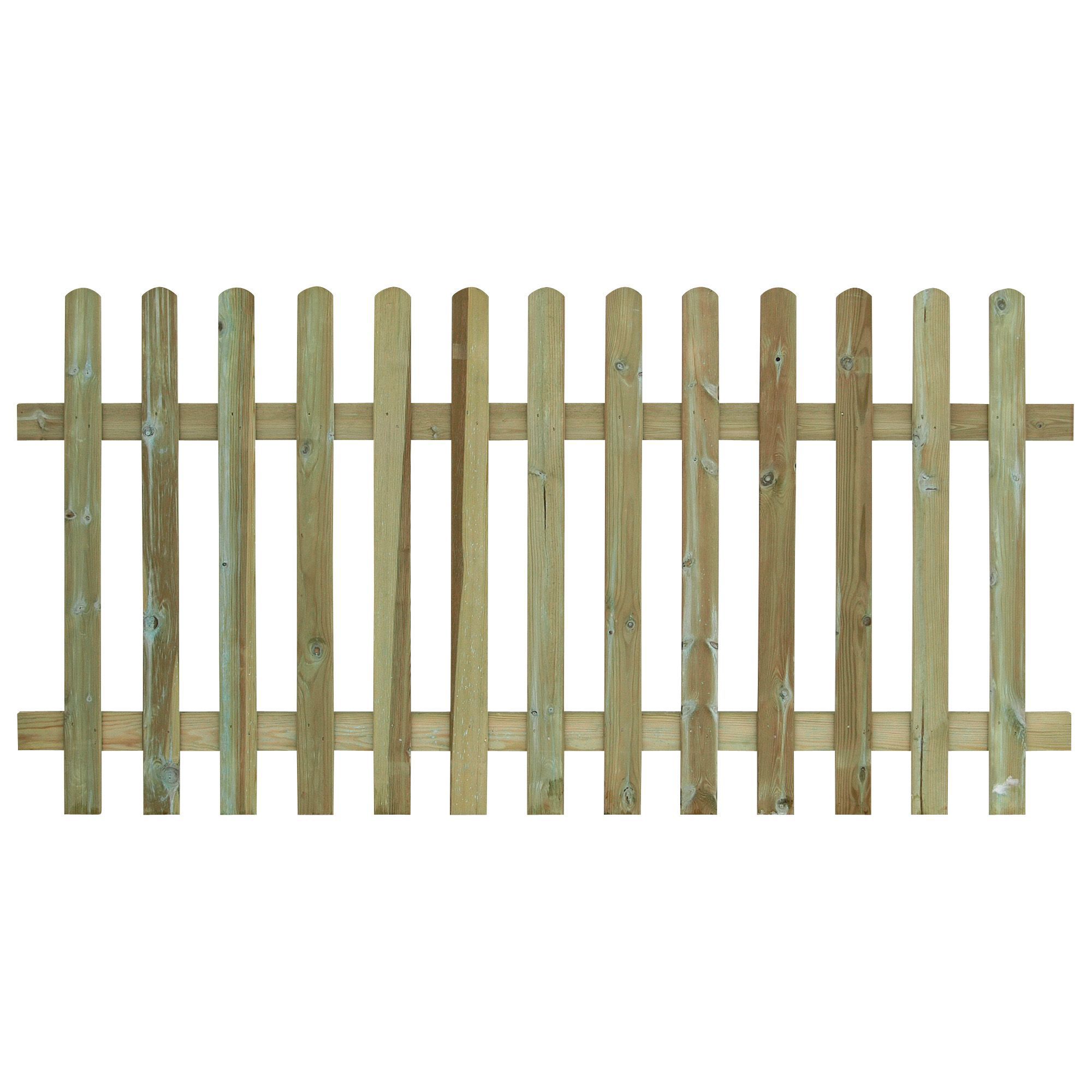Grange Pressure treated Picket fence (W)1.8m (H)0.9m, Pack of 3 | DIY ...