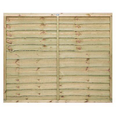 Grange Pro lap 5ft Wooden Fence panel (W)1.83m (H)1.5m, Pack of 5 | DIY ...
