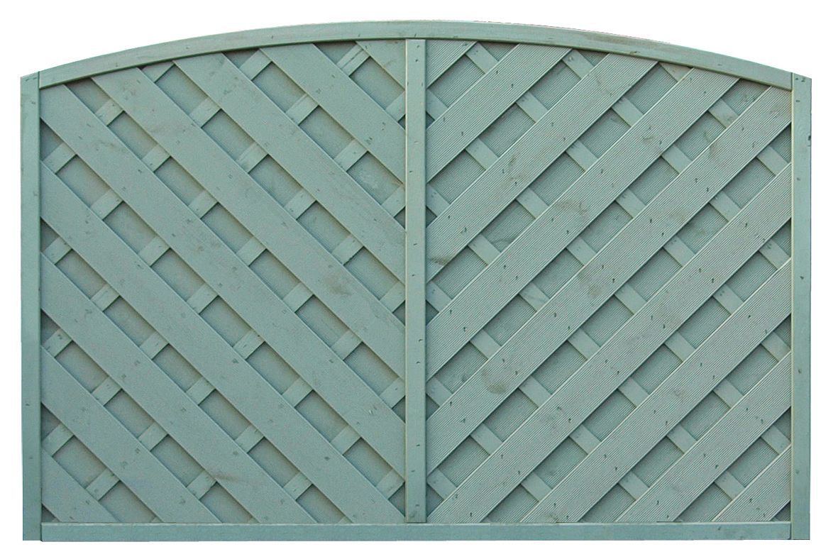 Grange St Lunair Diagonal slat Fence panel (W)1.8m (H)1.2m, Pack of 4 ...