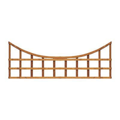 Grange Traditional Bow Trellis panel (W)1.83m (H)0.57m | DIY at B&Q