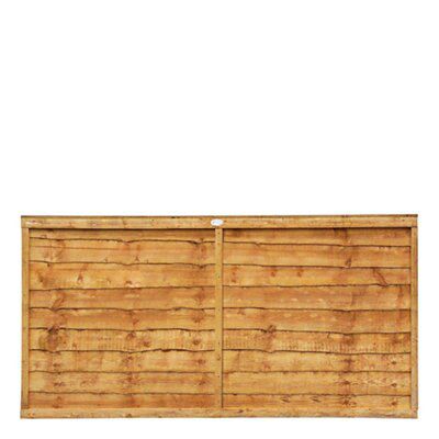 Grange Traditional Lap 3ft Wooden Fence panel (W)1.83m (H)0.9m, Pack of 5