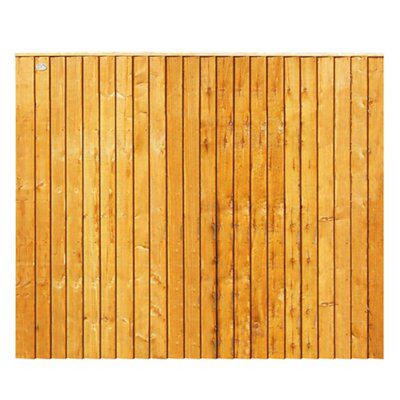 Grange Traditional lap Vertical square edged slat Fence panel (W)1.83m ...