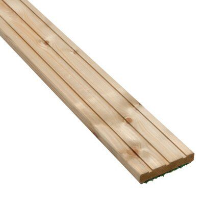 Grassedeck Green Spruce Deck board (L)2.1m (W)144mm (T)28mm, Pack of 5