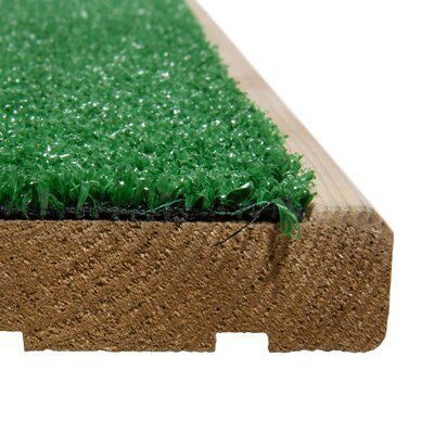 Grassedeck Green Spruce Deck board (L)2.1m (W)144mm (T)28mm, Pack of 5 ...
