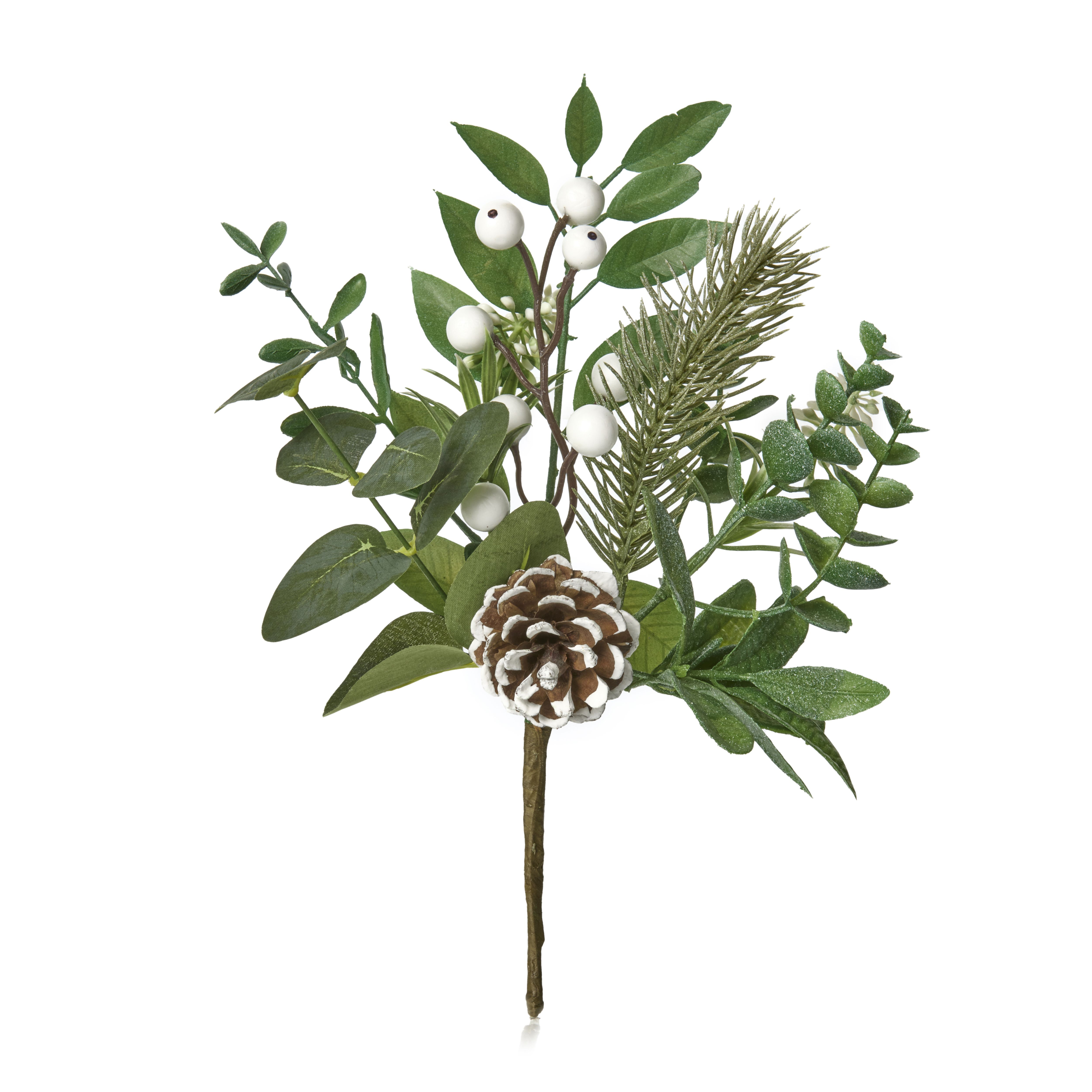 Green Christmas pick, (L) 150mm x (W) 150mm