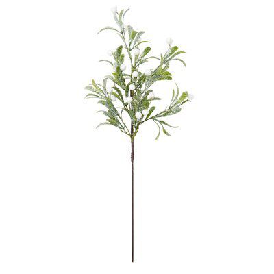 Green Glitter effect Mistletoe Stem | DIY at B&Q