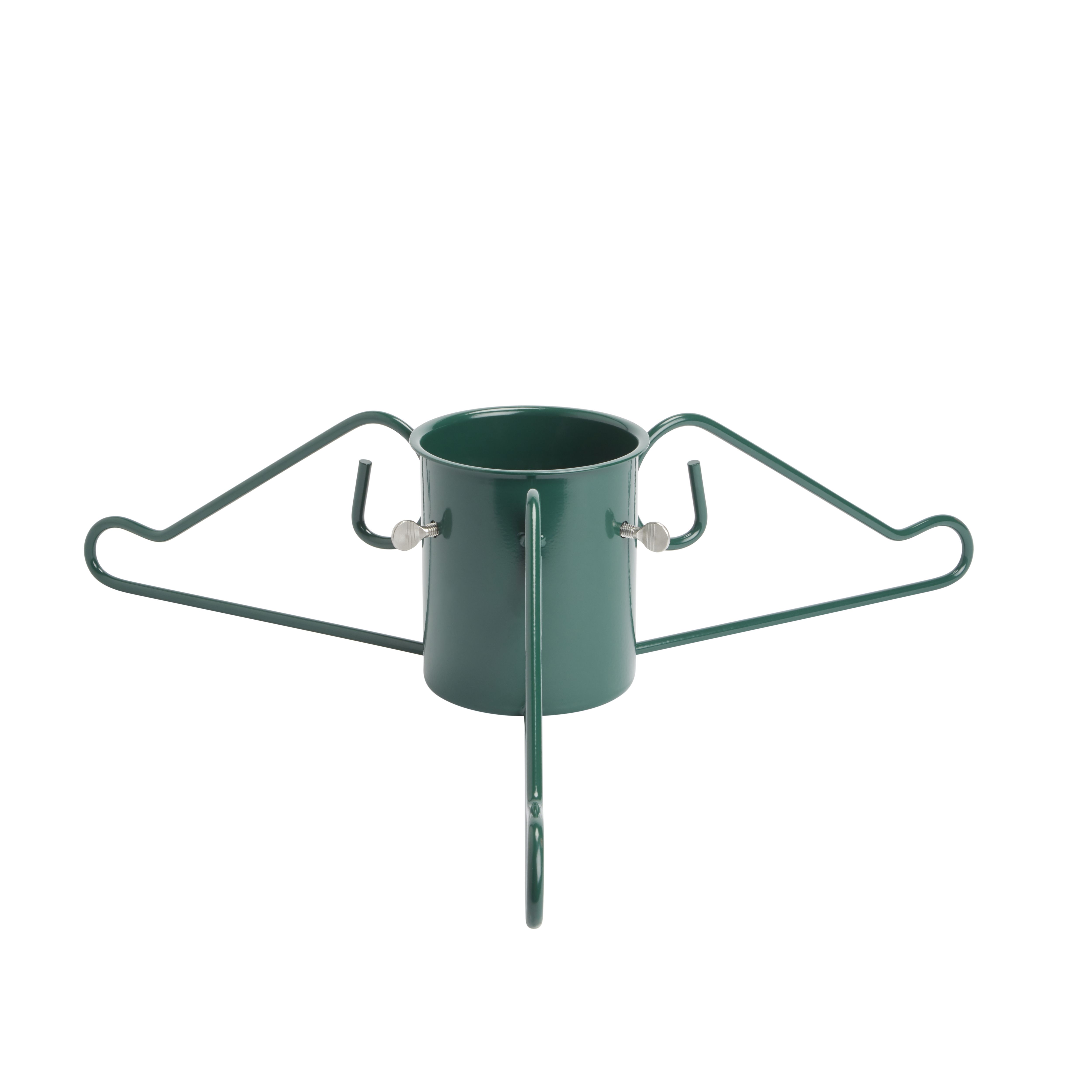 Green Metal Plain Christmas tree stand 15cm