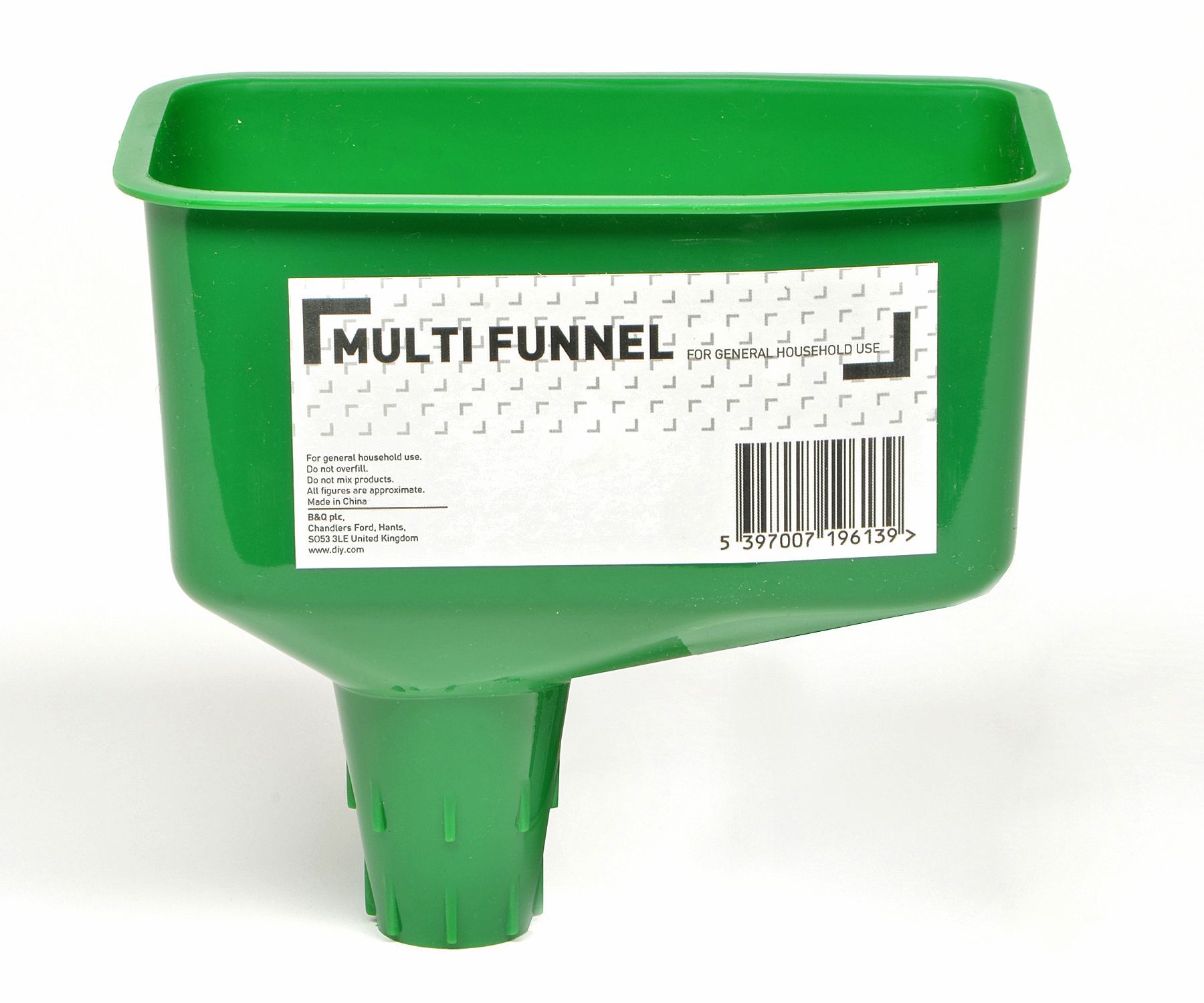 Green Plastic Funnel | DIY at B&Q