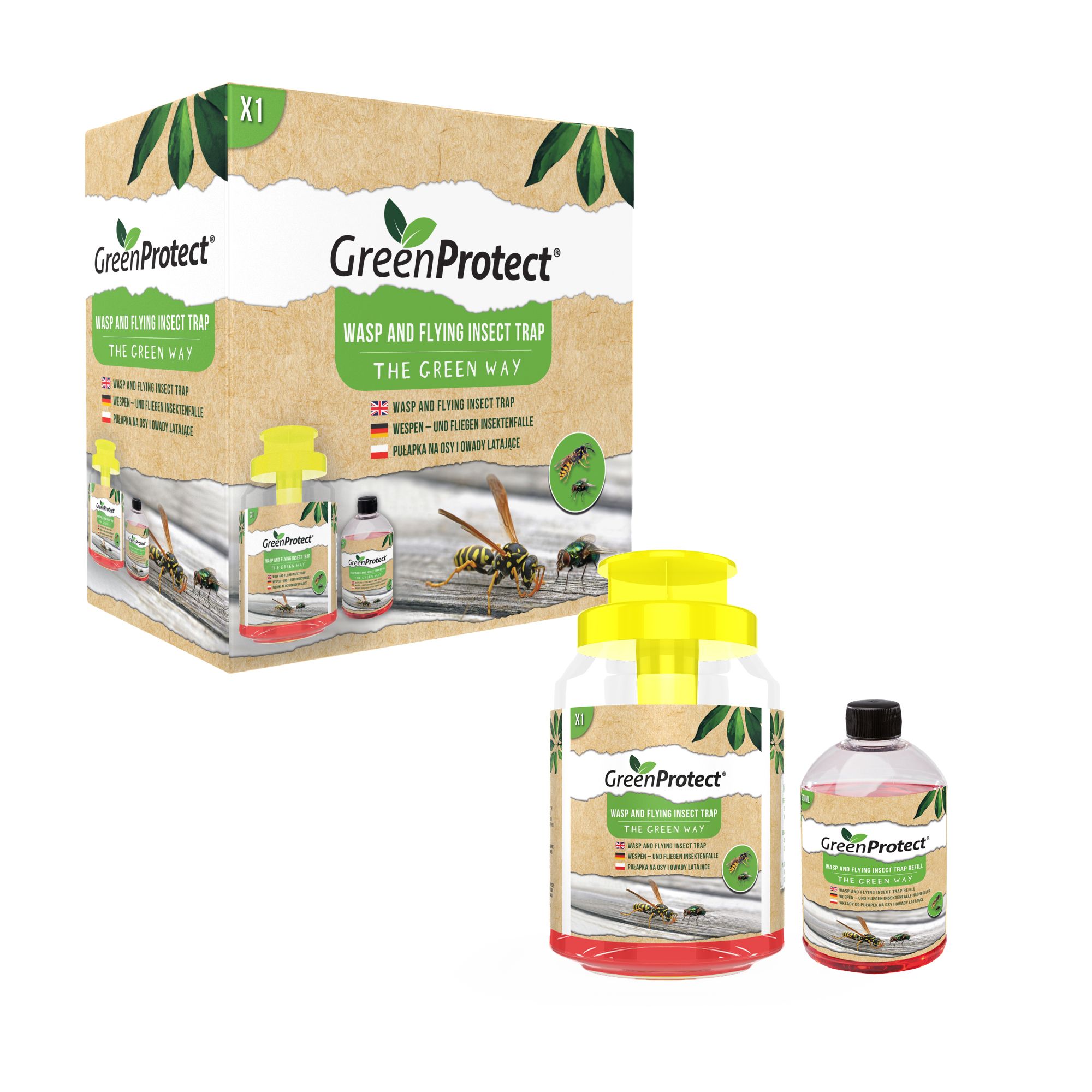 Green Protect Wasp Insect trap