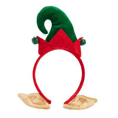 Green red Elf hat Christmas headband DIY at B Q
