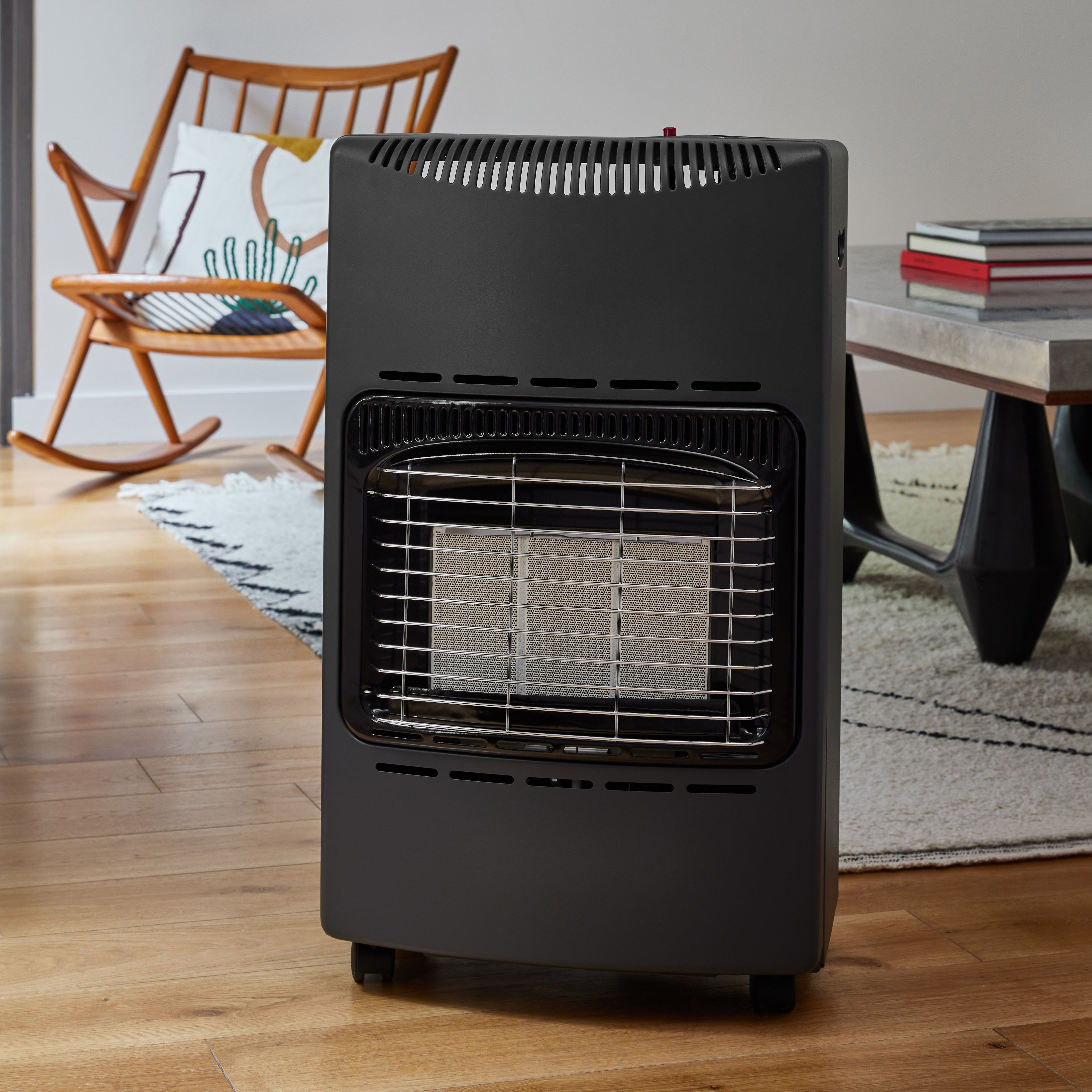 Greengear Black 4.2kW Mobile gas heater