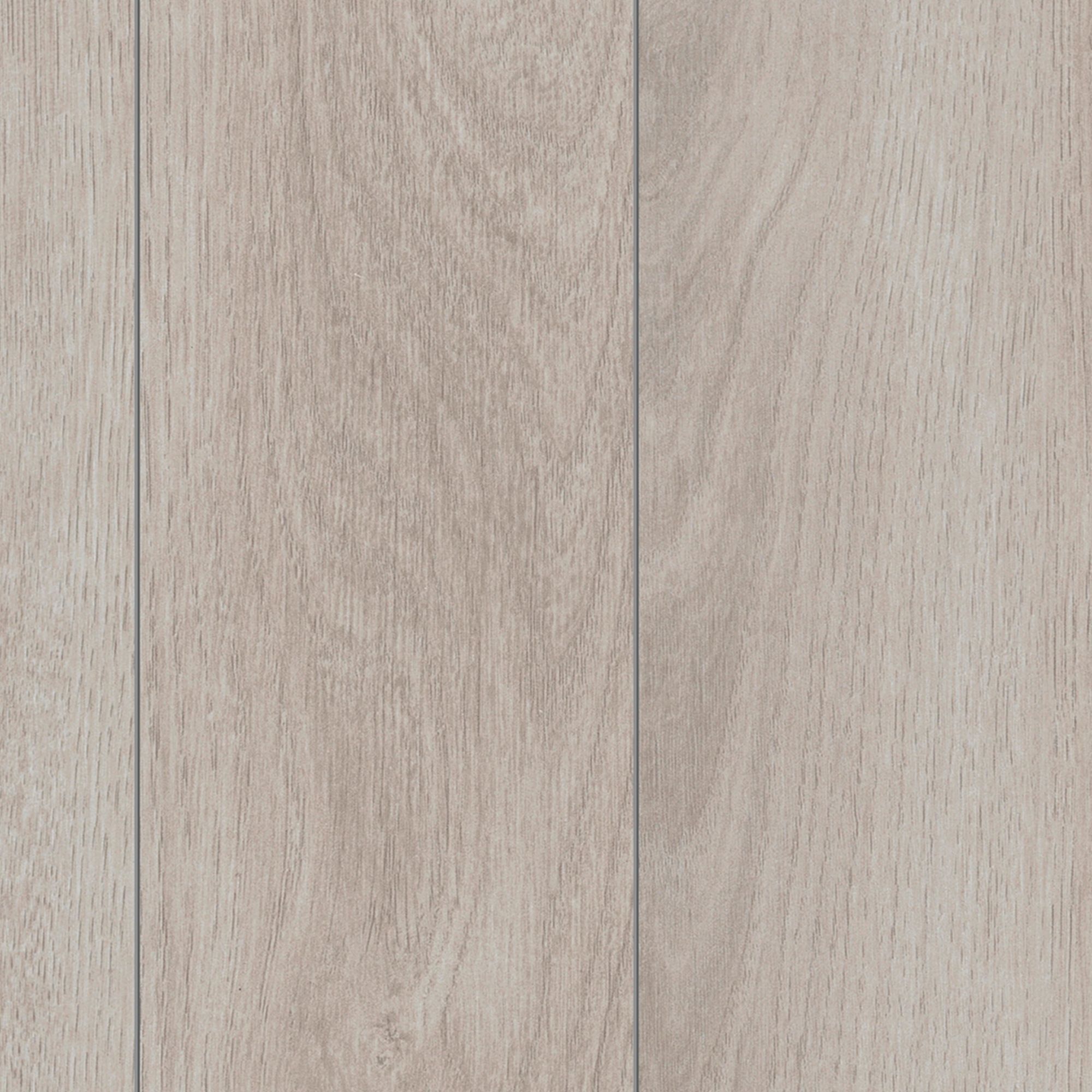 Grey Authentic oak effect Structured Laminate Flooring, 2.4m²